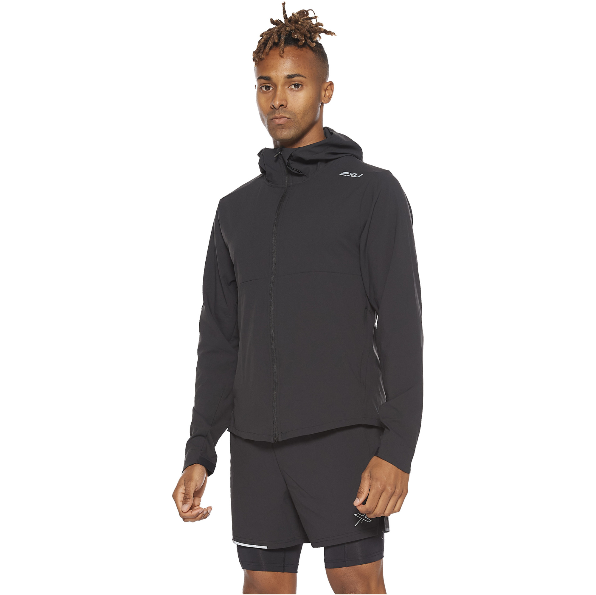 2021 2XU Mens Aero Jacket MR6537a - Black / Silver Reflective | Wetsuit ...