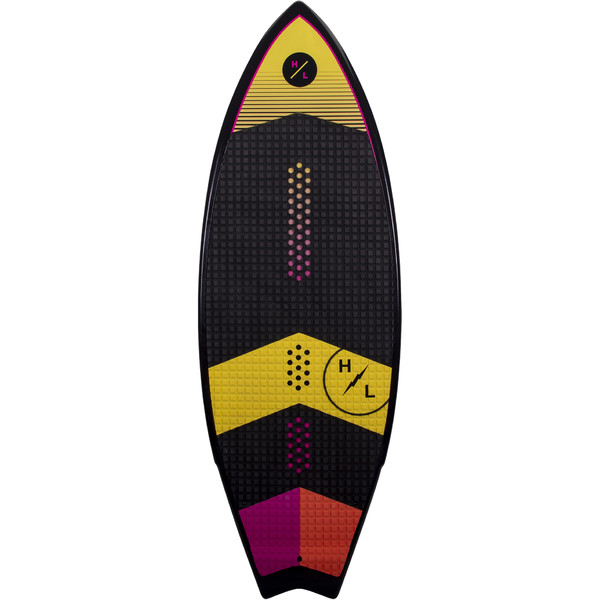 2021 Hyperlite Broadcast LTD 5 4 Wakesurf Board H21BRLTD - Black / Pink ...
