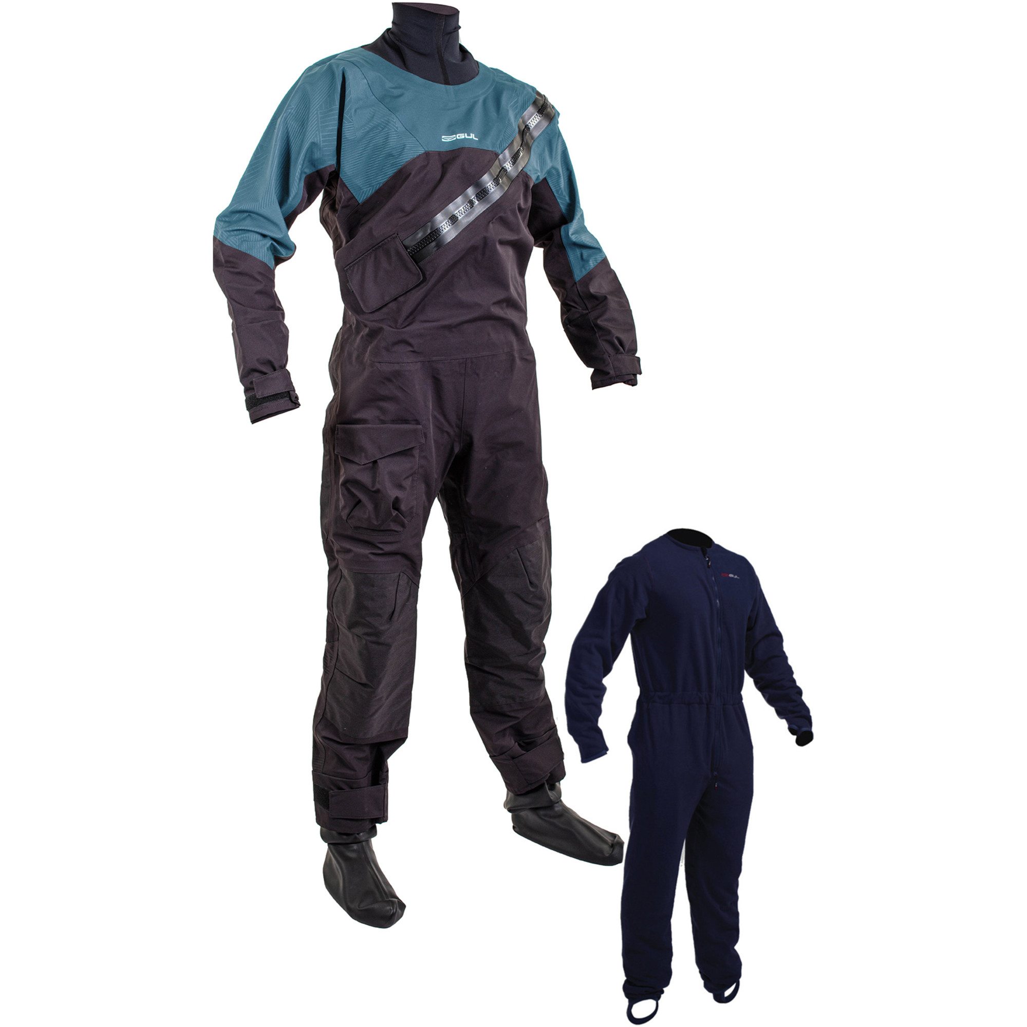 2025 Gul Junior Dartmouth Eclip Zip Drysuit & Underfleece GM0389-B9 ...