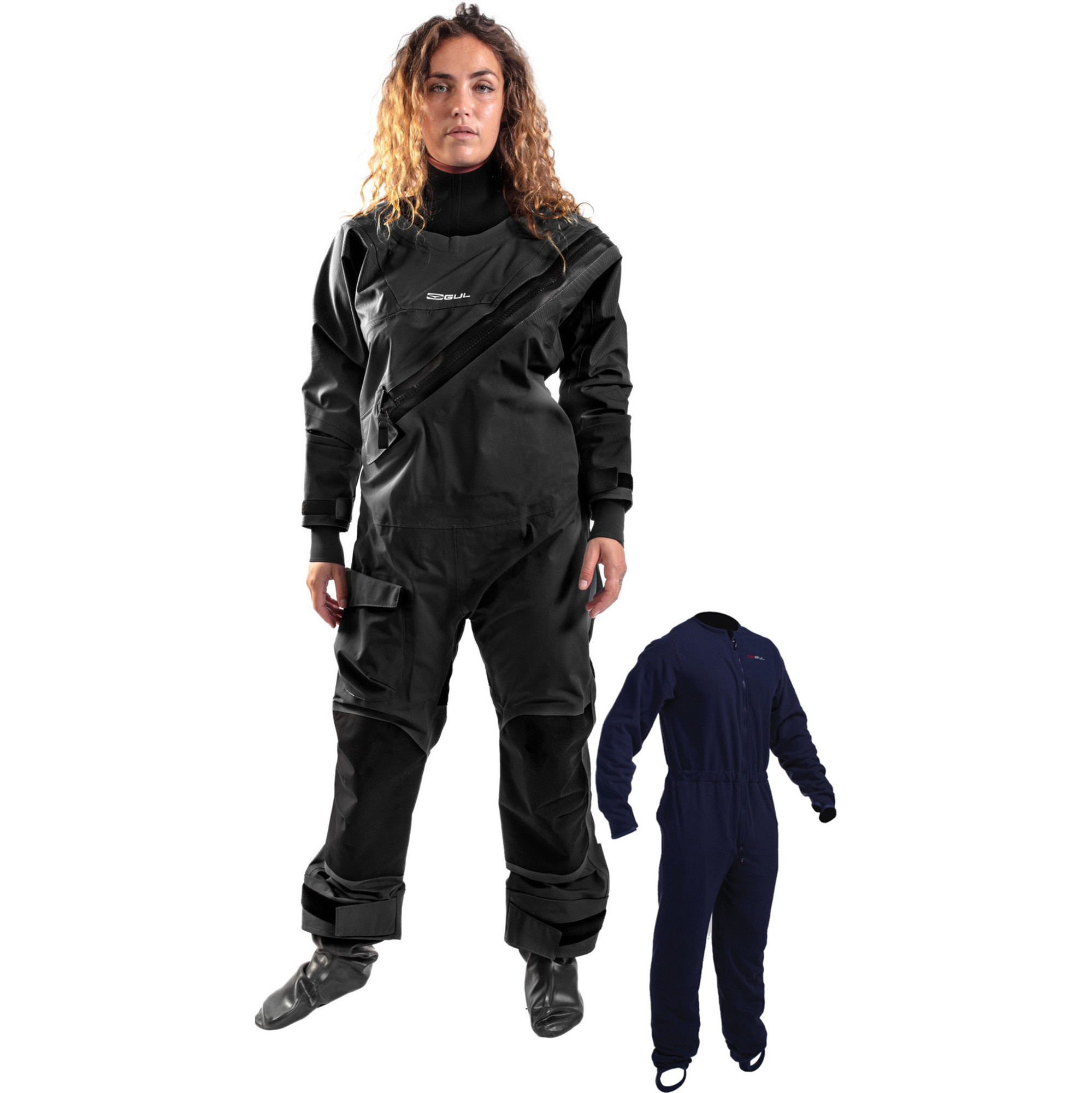 2025 Gul Womens Dartmouth Eclip Zip Drysuit & Underfleece GM0383-B9 ...