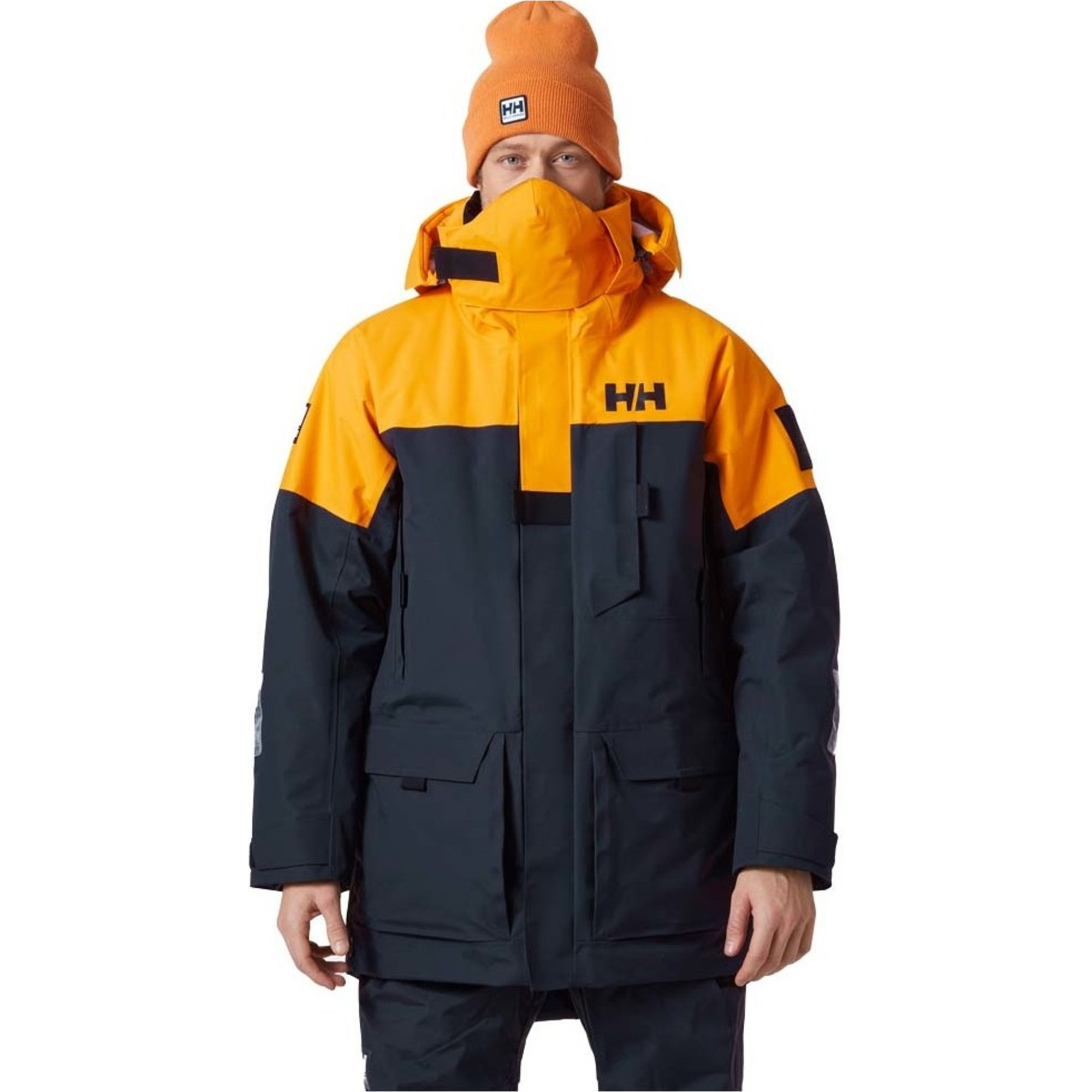 2022 Helly Hansen Mens Arctic Ocean H2flow Parka 34263 - Yellow ...