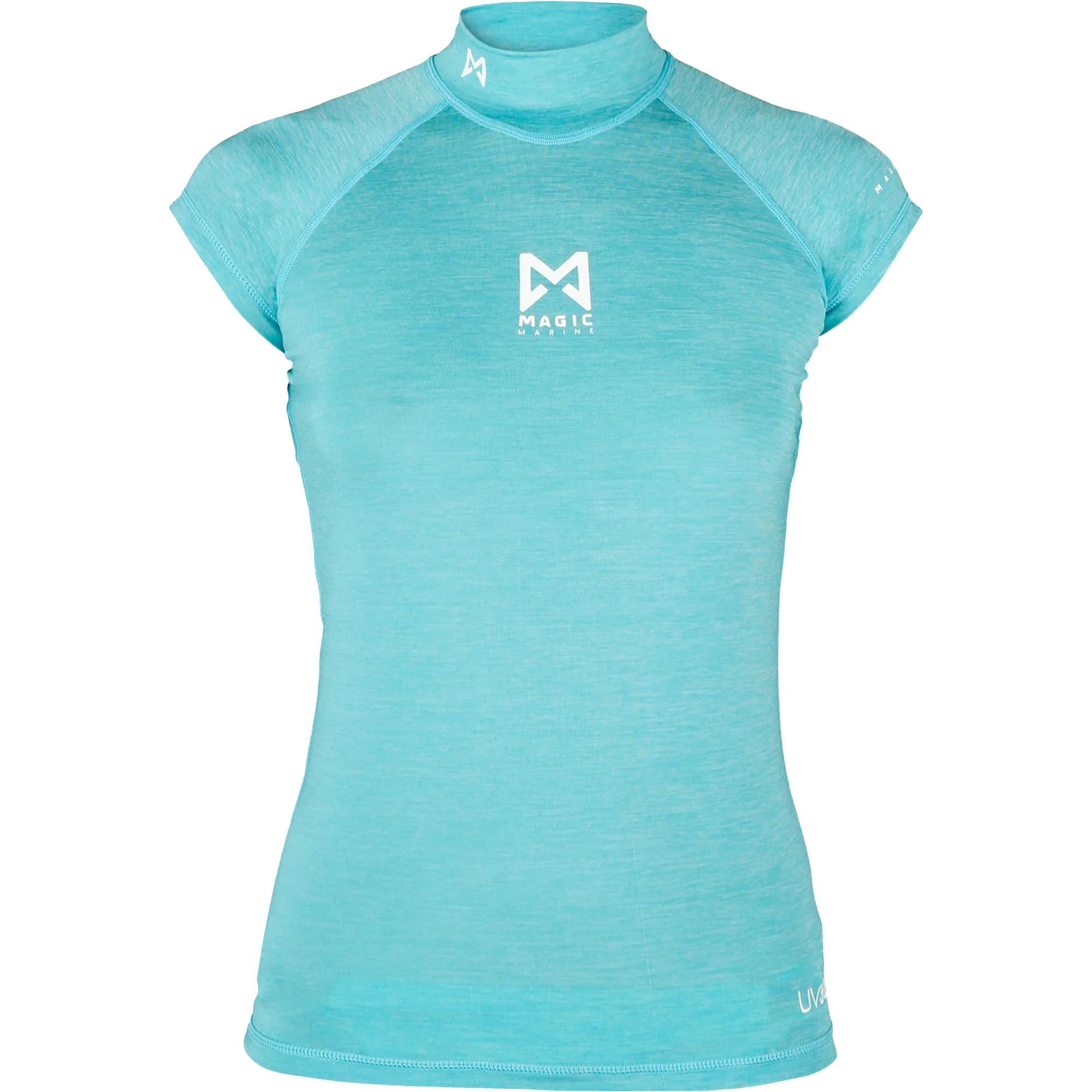 2022 Magic Marine Womens Cube Short Sleeve Rash Vest MM081012 - Blue ...