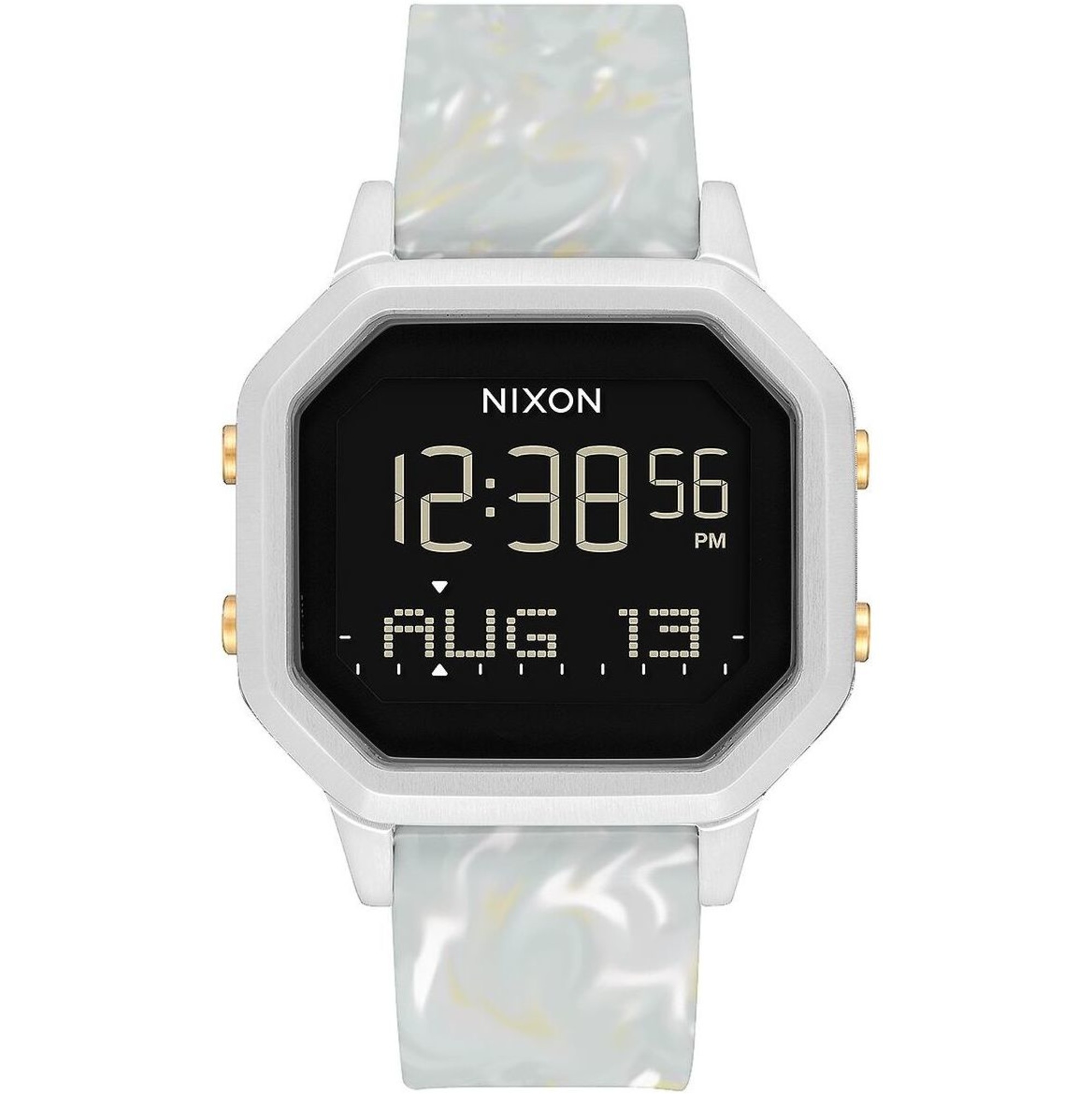 2022 Nixon Siren Stainless Steel Surf Watch A1211 - Silver / Grey ...