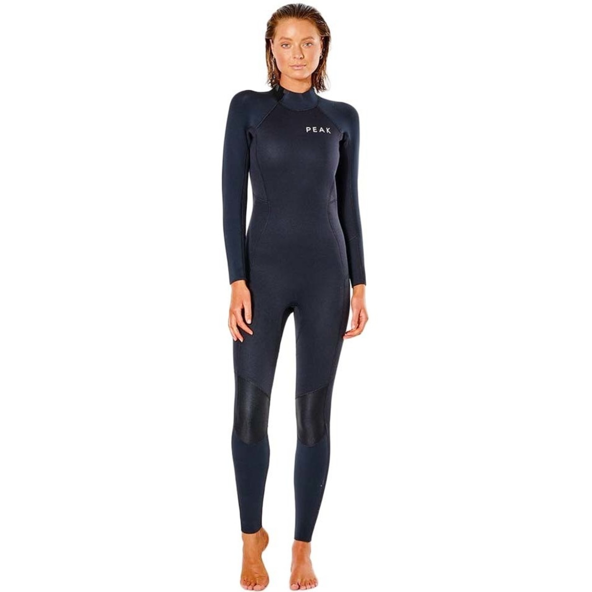 Peak Womens Energy 3/2mm GBS Back Zip Wetsuit P3746L - Black - Wetsuits ...