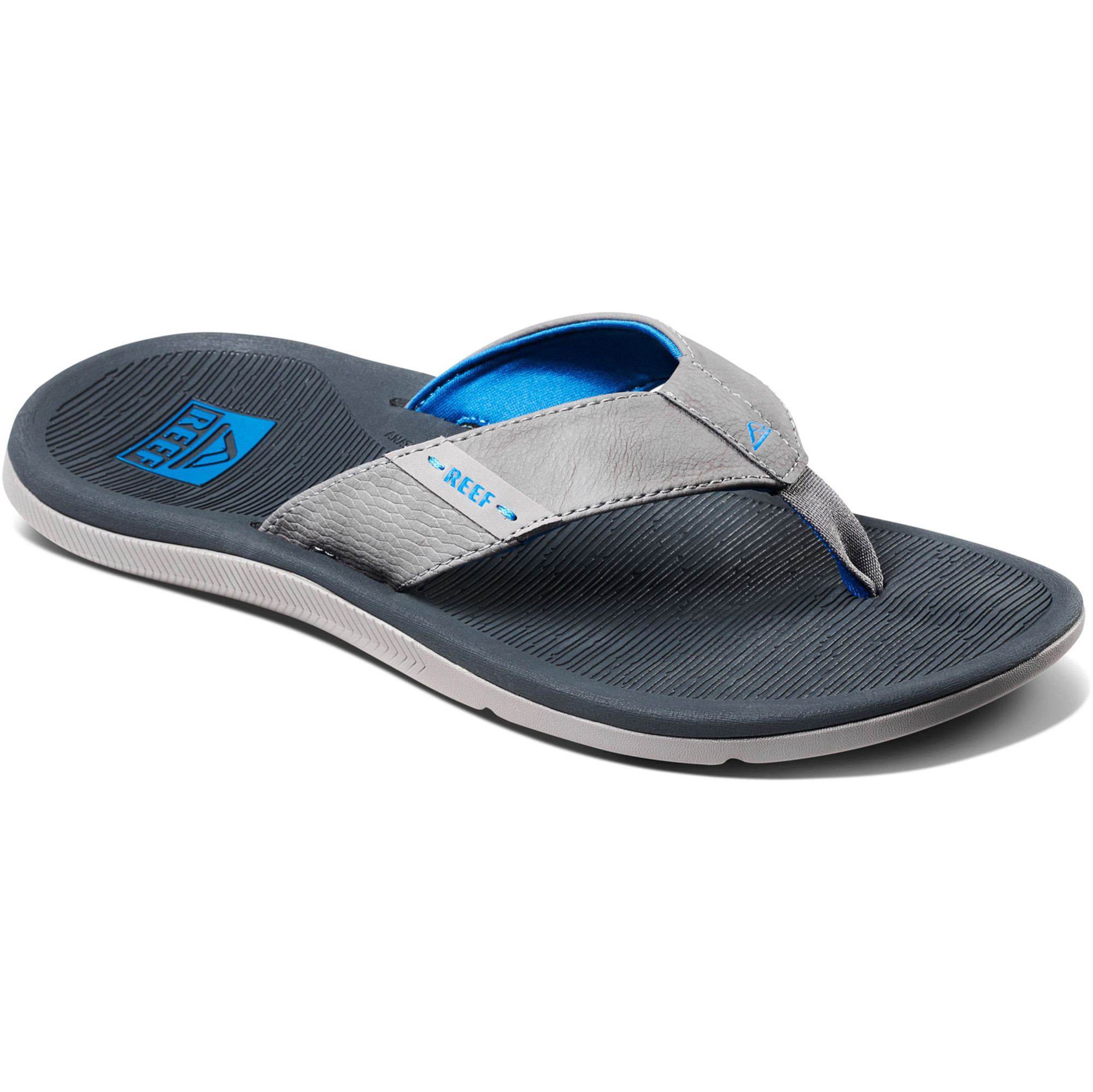 2022 Reef Mens Santa Ana Flip Flops CI6569 - Blue / Light Grey ...