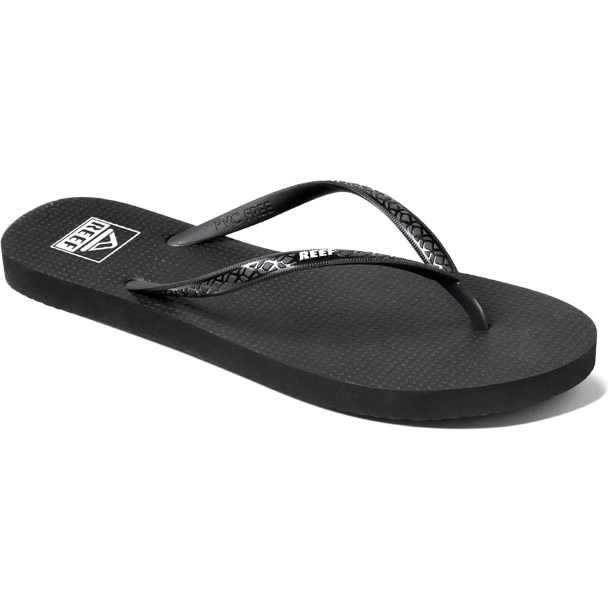 2024 Reef Womens Seaside Flip Flops CI5082 - Black / White ...