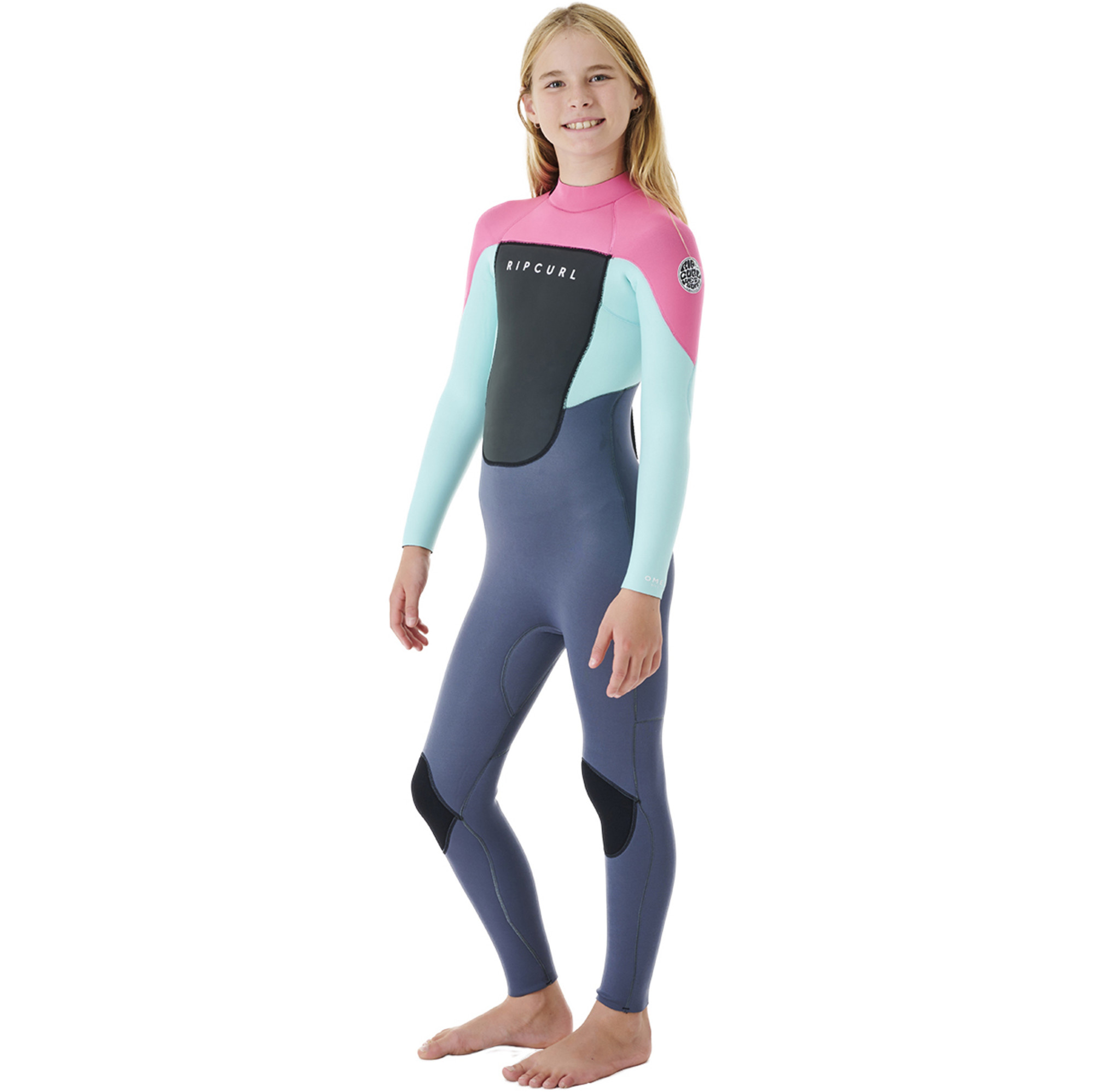 Rip Curl Girls Omega 3/2mm E-Stitch Back Zip Wetsuit 115BFS - Pink ...