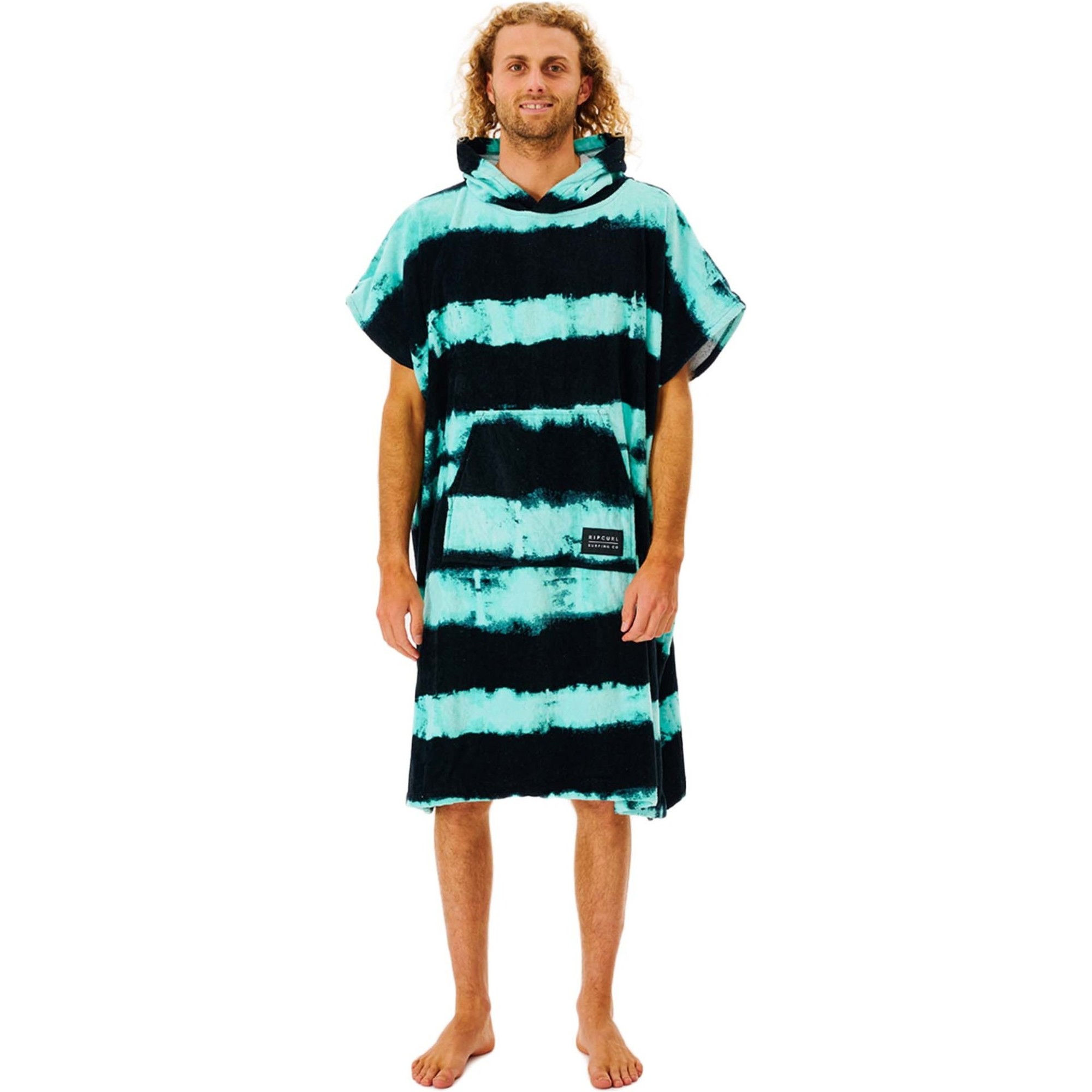 2022 Rip Curl Combo Print Change Robe / Poncho 006MTO - Black ...