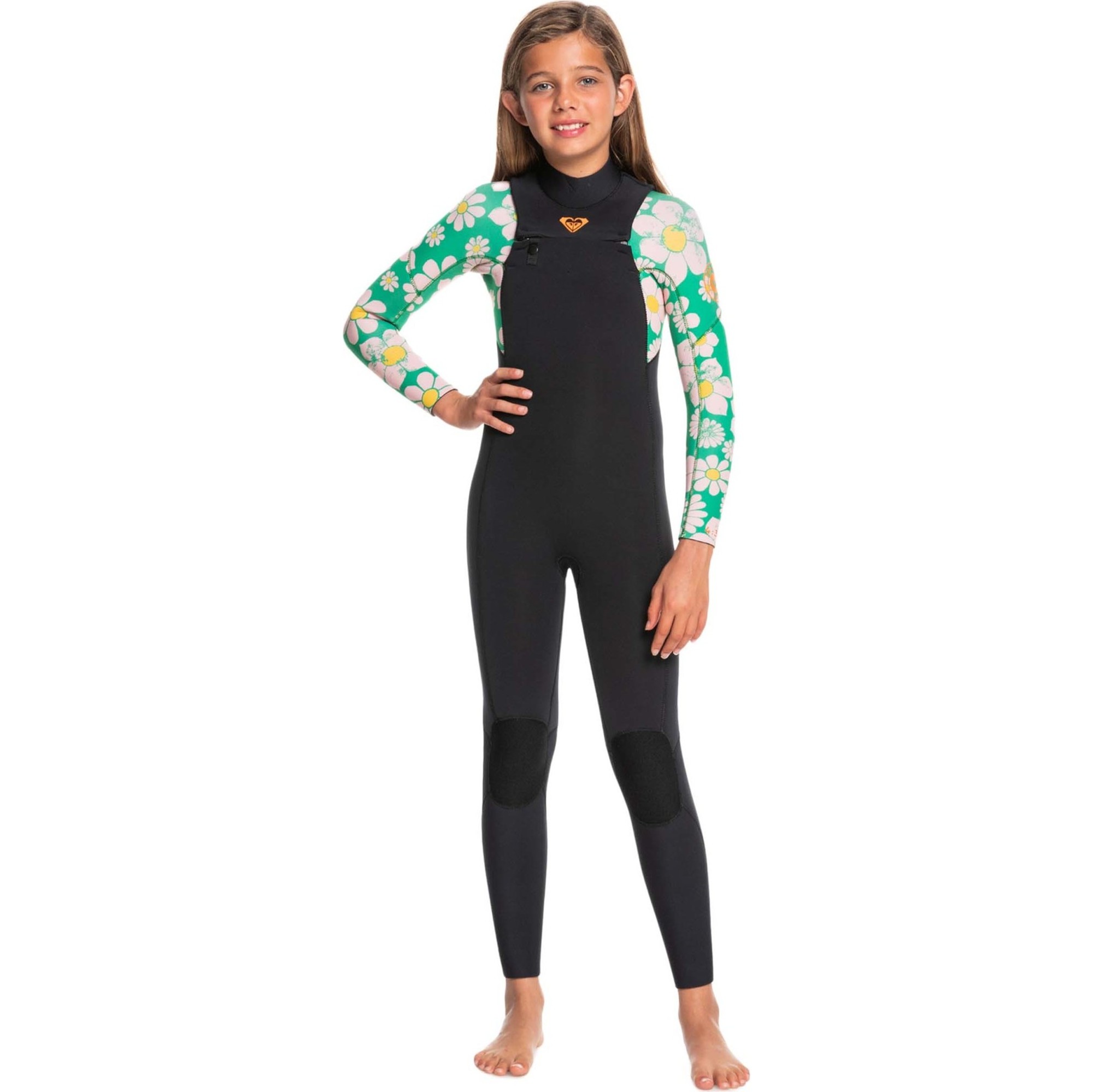 2023 Roxy Girls Pop Surf 4/3mm Chest Zip Wetsuit ERGW103053 - Jellybean ...