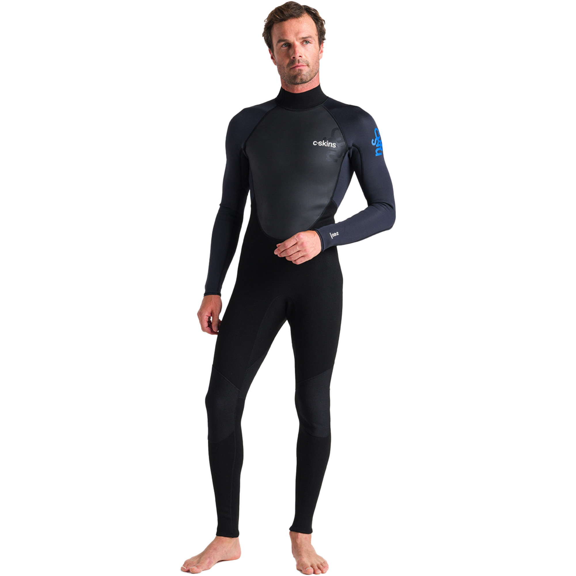 2025 C-Skins Mens Element 3/2mm Back Zip Wetsuit C-EL32STM - Black ...