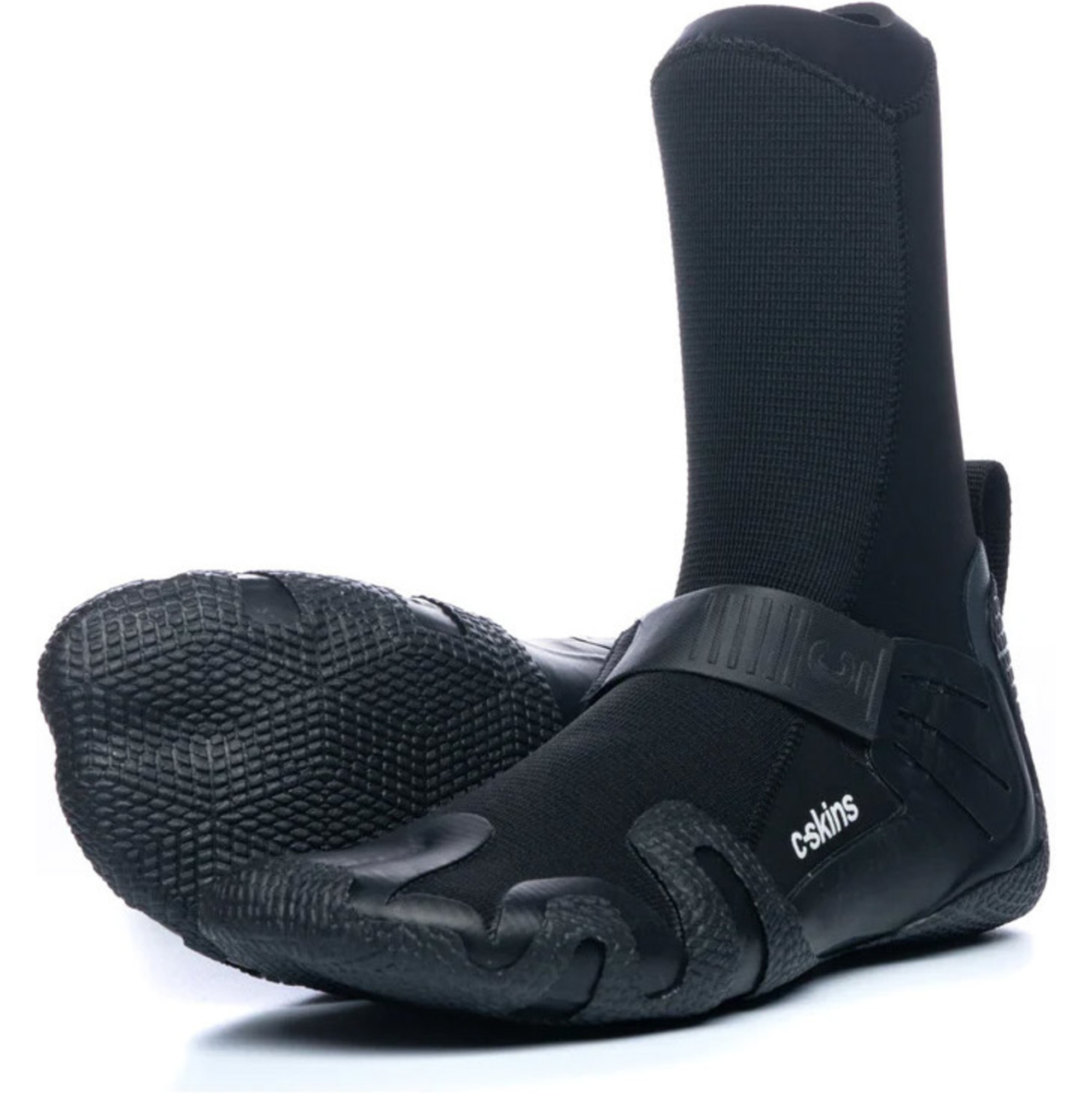 2025 C-Skins Wired 5mm Hidden Split Toe Wetsuit Boots C-BOWI5HST ...