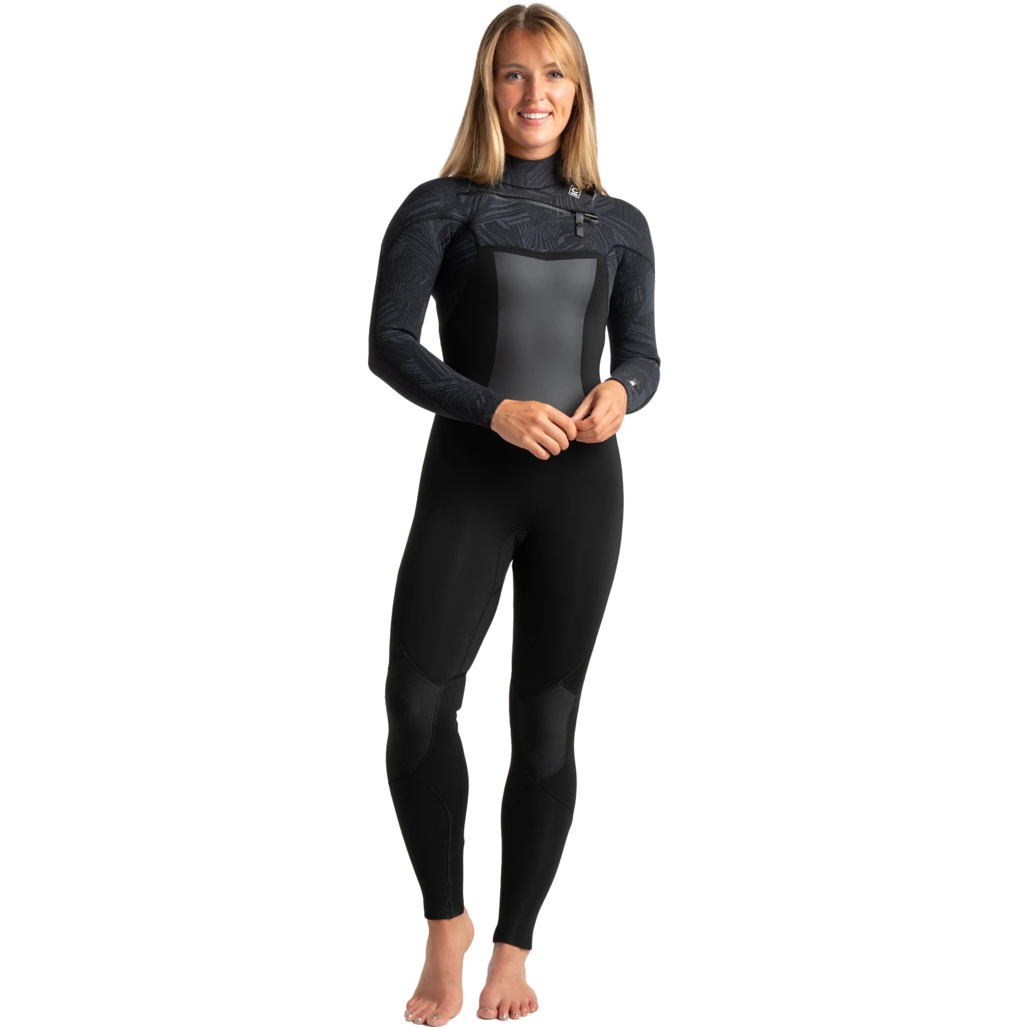 C-Skins Womens ReWired 4/3mm Chest Zip Wetsuit C-RW43WCZ - Anthracite ...