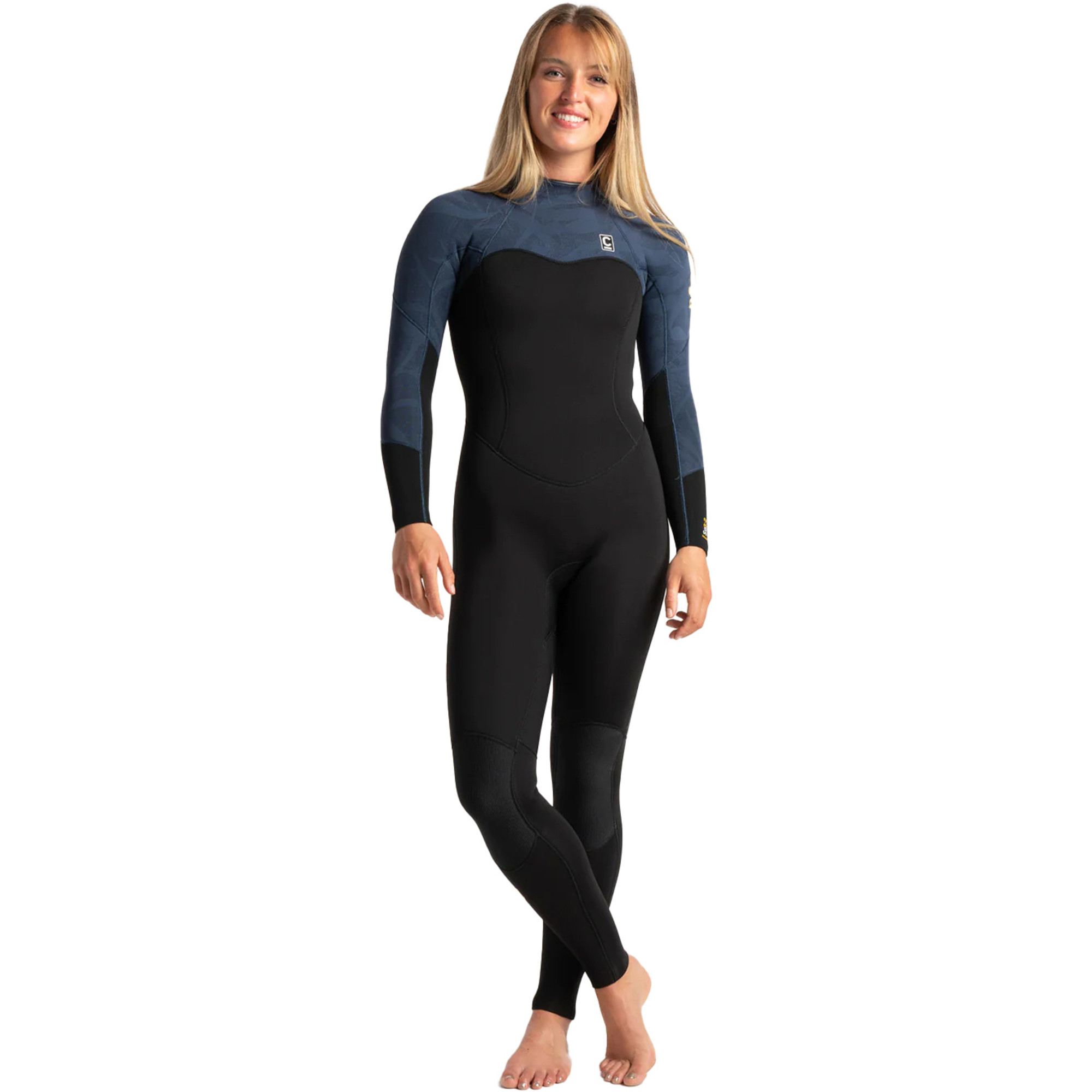 2024 C-Skins Womens Solace 3/2mm GBS Back Zip Wetsuit C-SO32WBZ - Black ...
