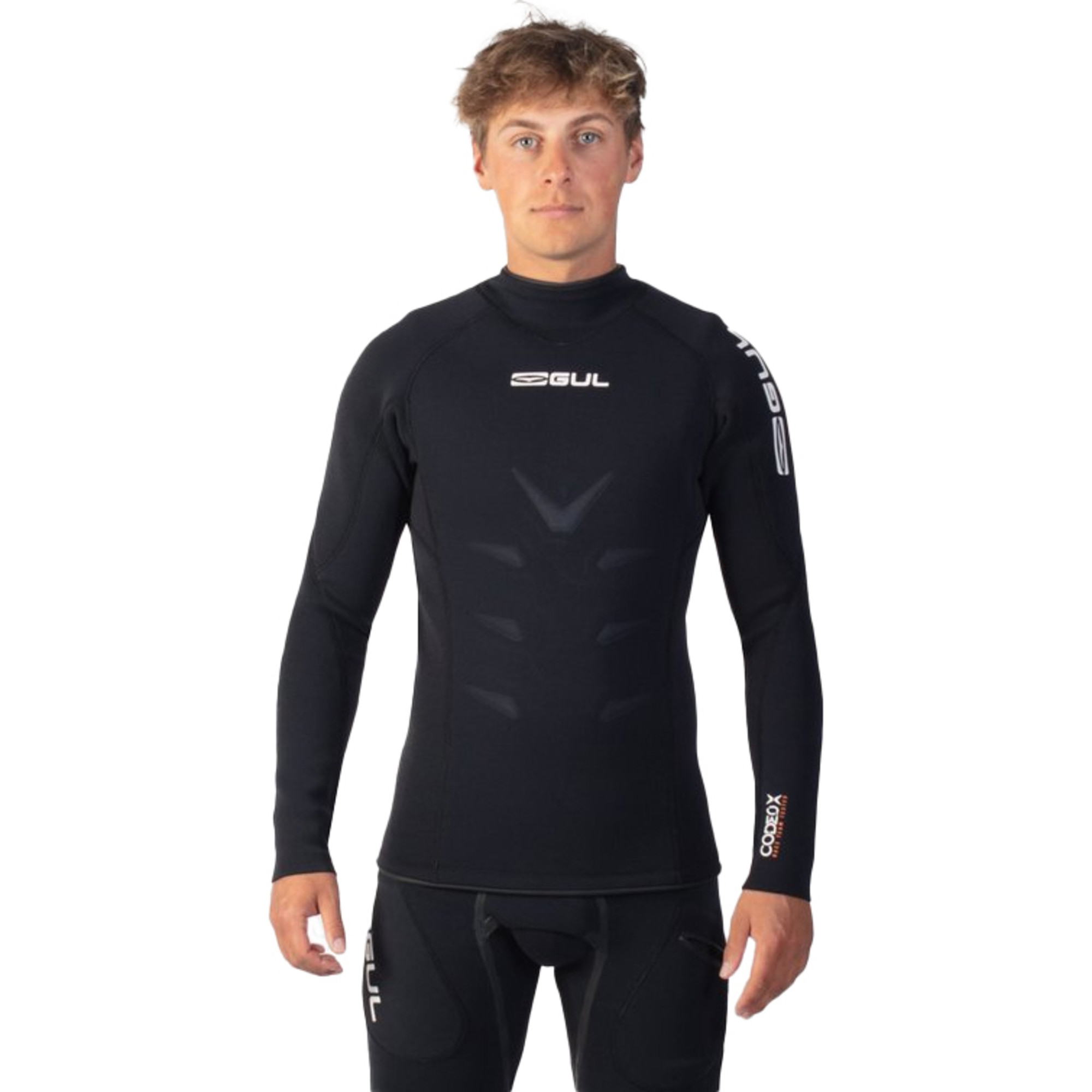 2024 Gul Mens Code Zero 3mm Thermo Top AC0067/C2 - Black - Wetsuit Tops ...