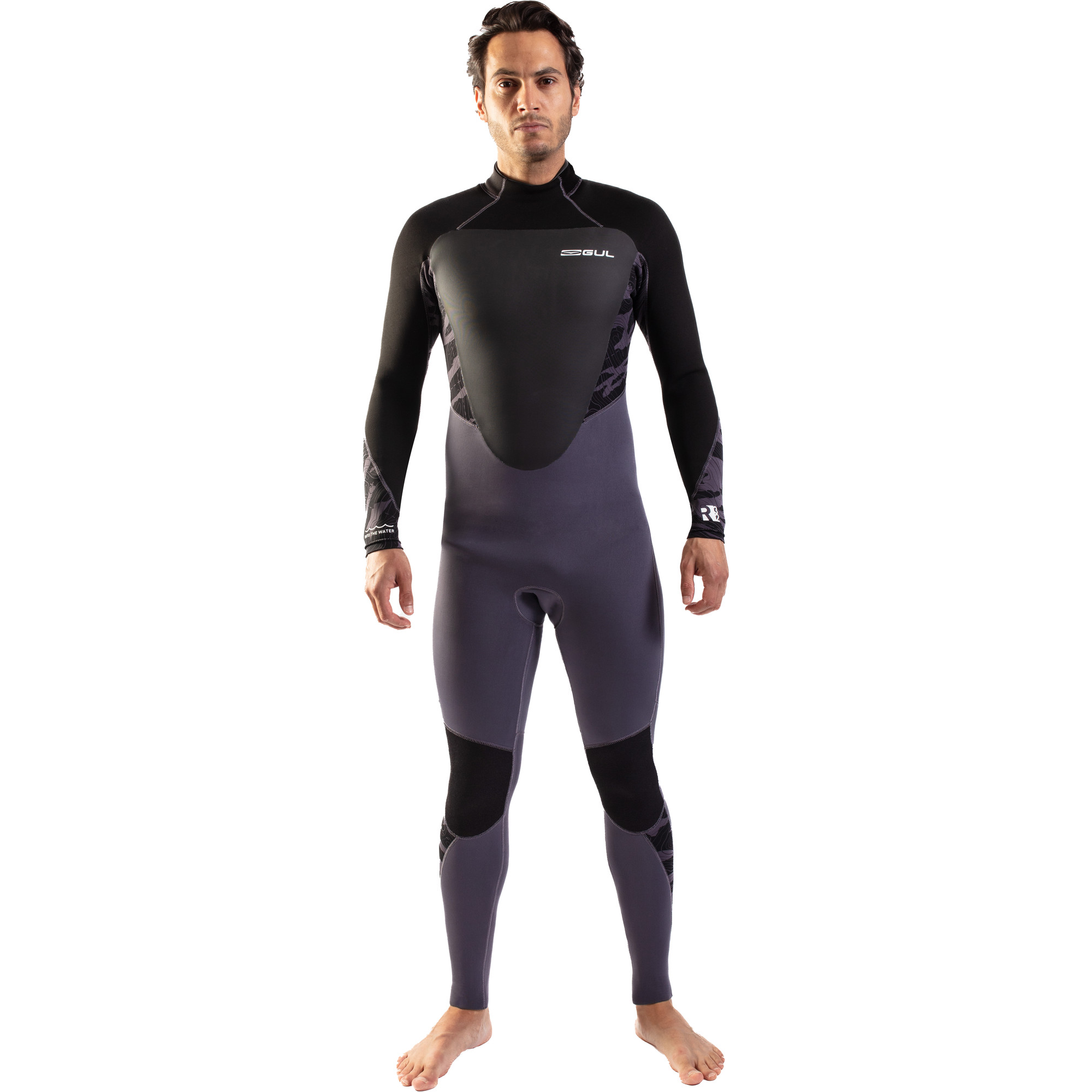 2025 Gul Mens Response 3/2mm GBS Back Zip Wetsuit RE1231-C1 - Black ...