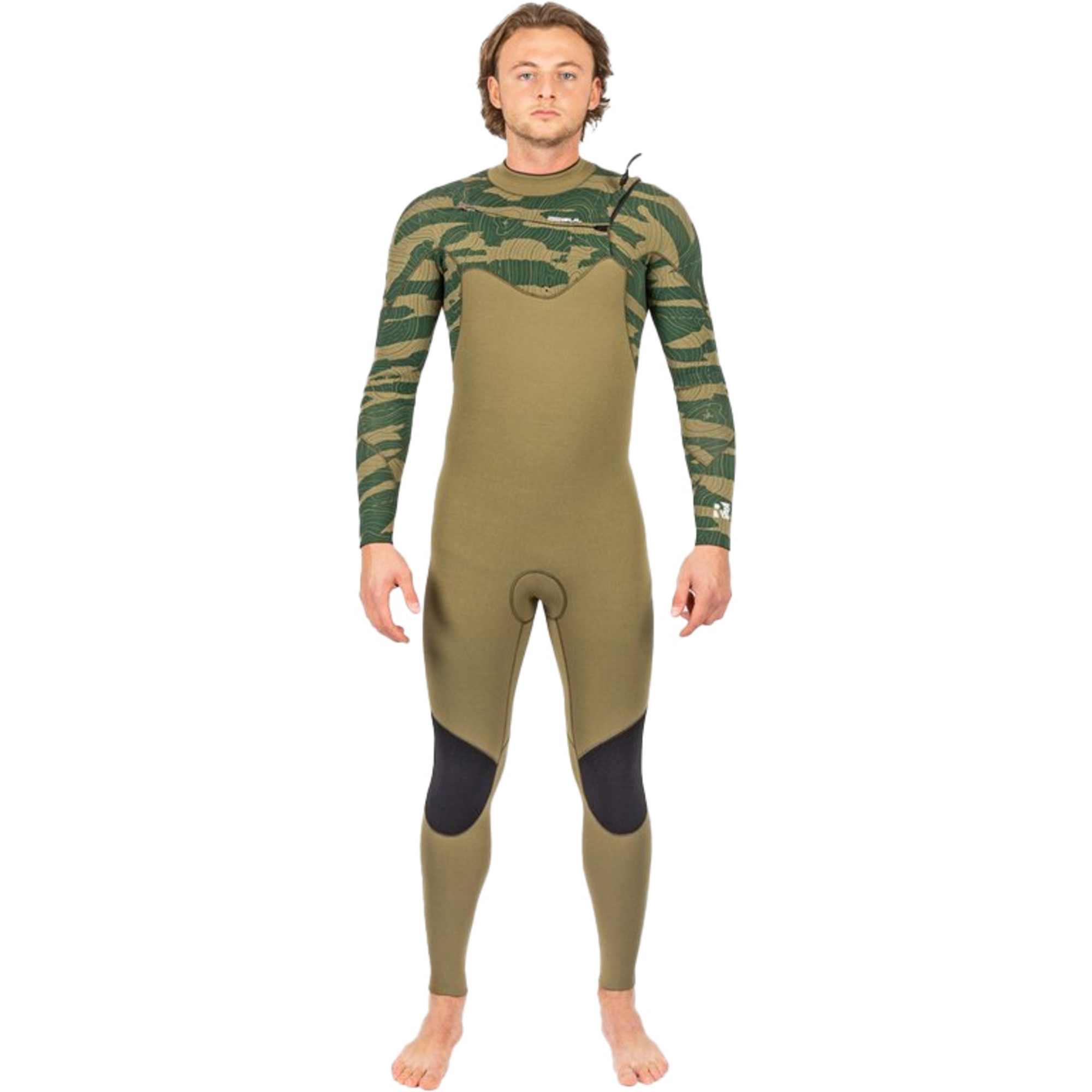 2025 Gul Mens Response FX 5/4mm Chest Zip Wetsuit RE1242-C1 - Green ...