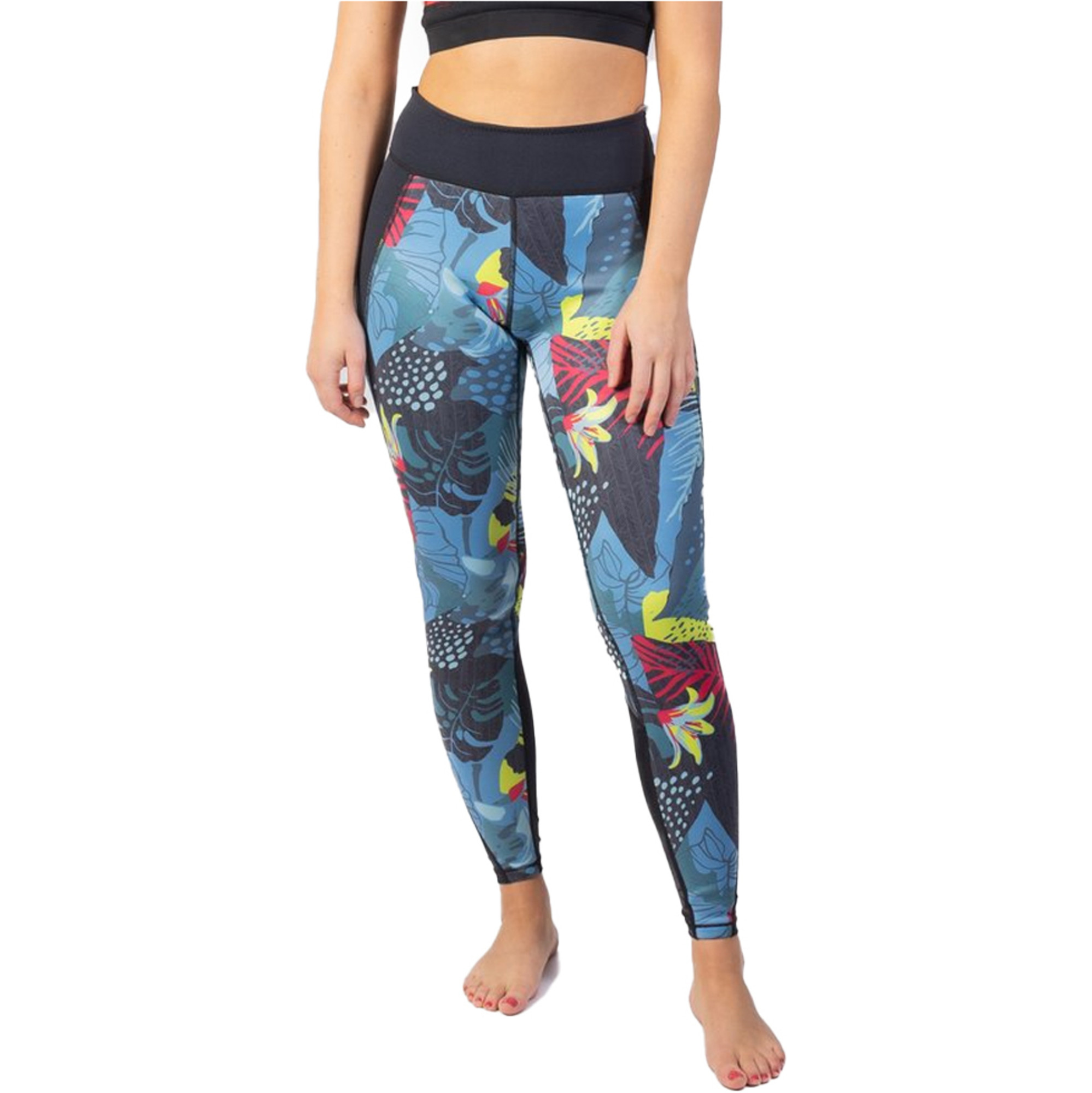 2025 Gul Womens Luna7 SUP Leggings LA8301-C1 - Tropical / Black ...