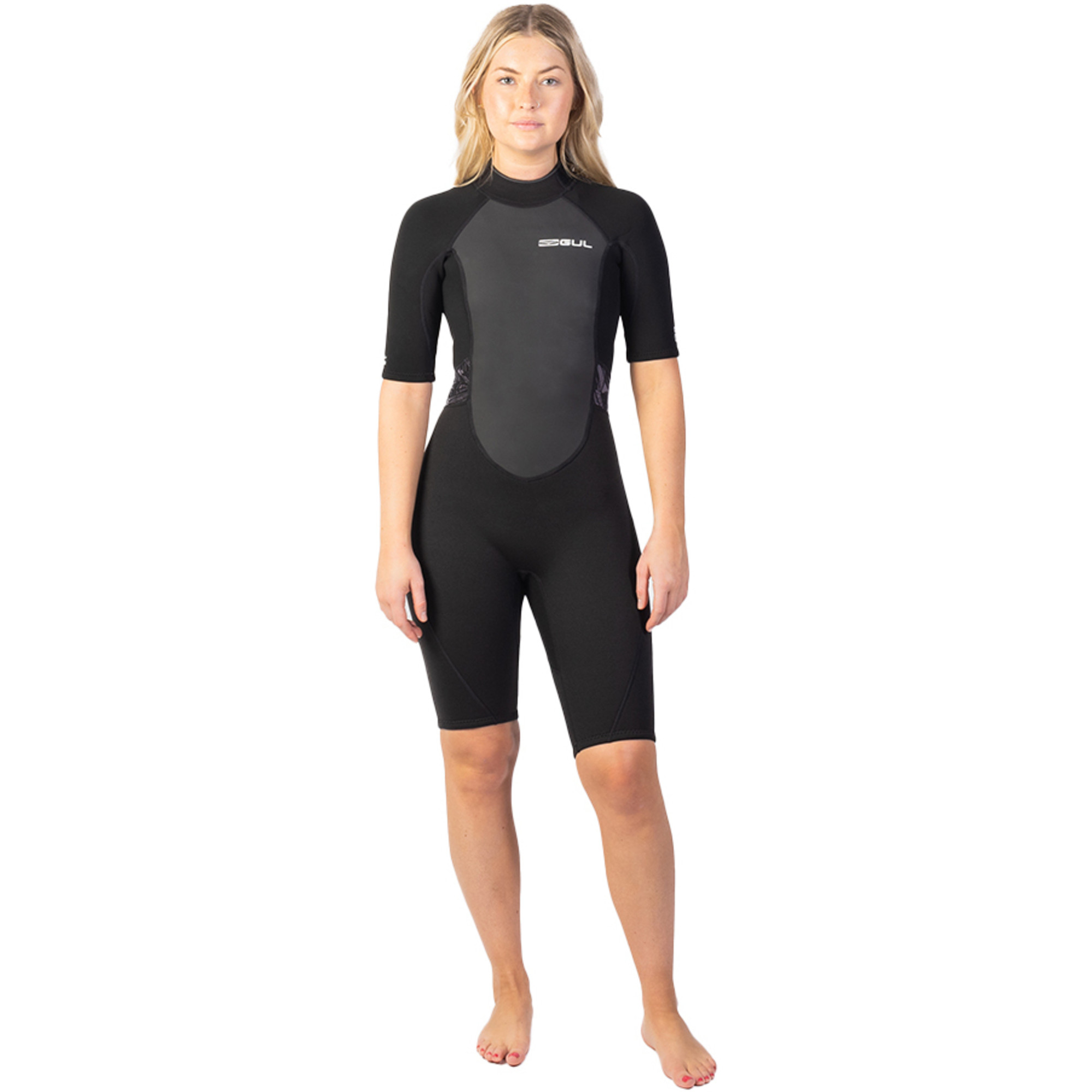 2025 Gul Womens Response 3/2mm Back Zip Shorty Wetsuit RE3318-C1 ...