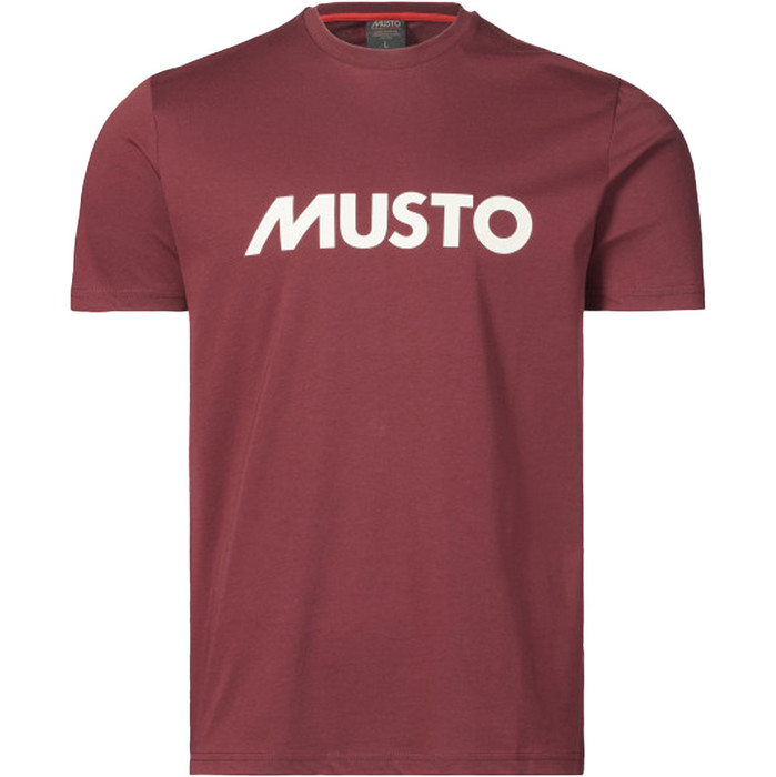 2023 Musto Mens Logo Tee 82451 - Windsor Wine - Sailing - Sailing ...