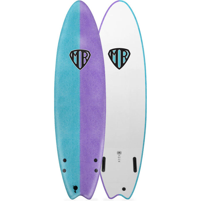 2025 Ocean and Earth Mr Ezi Rider Twin Fin Surfboard OESEMRV - Violet ...