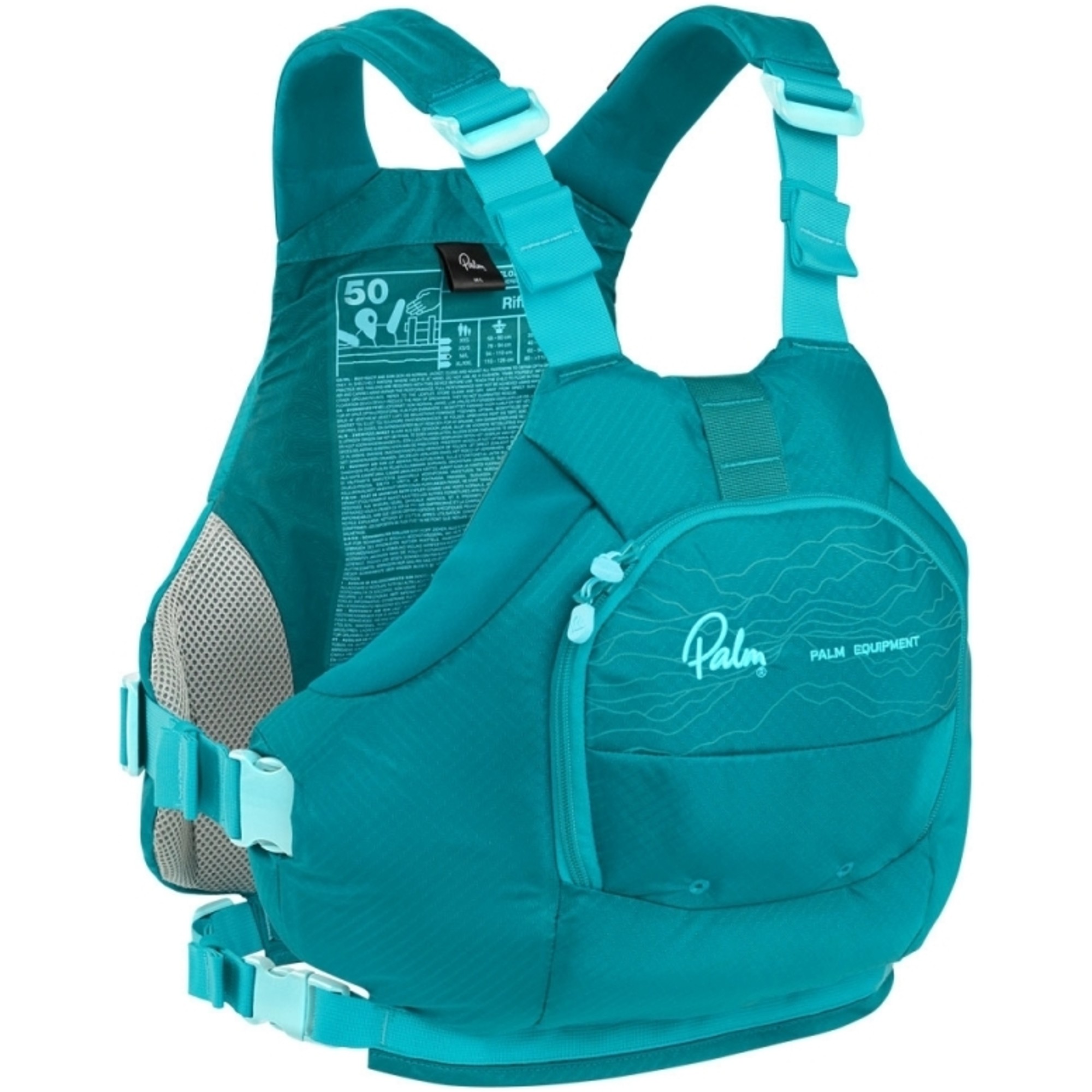 2025 Palm Riff PFD Buoyancy Aid 12752 - Teal - Canoe & Kayak - Buoyancy ...