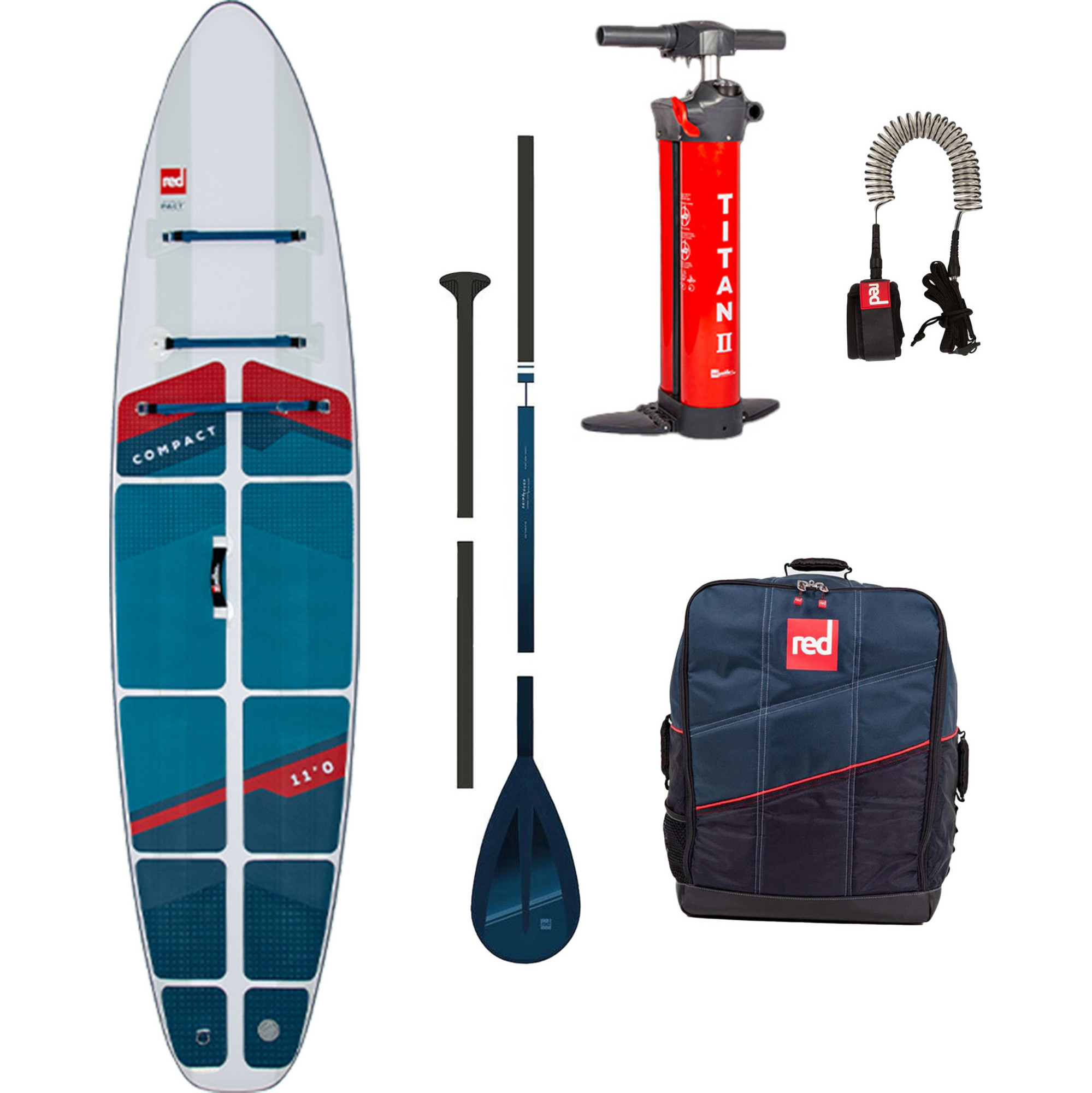 Red Paddle Co 11'0 Compact Stand Up Paddle Board Bag Paddle Pump ...