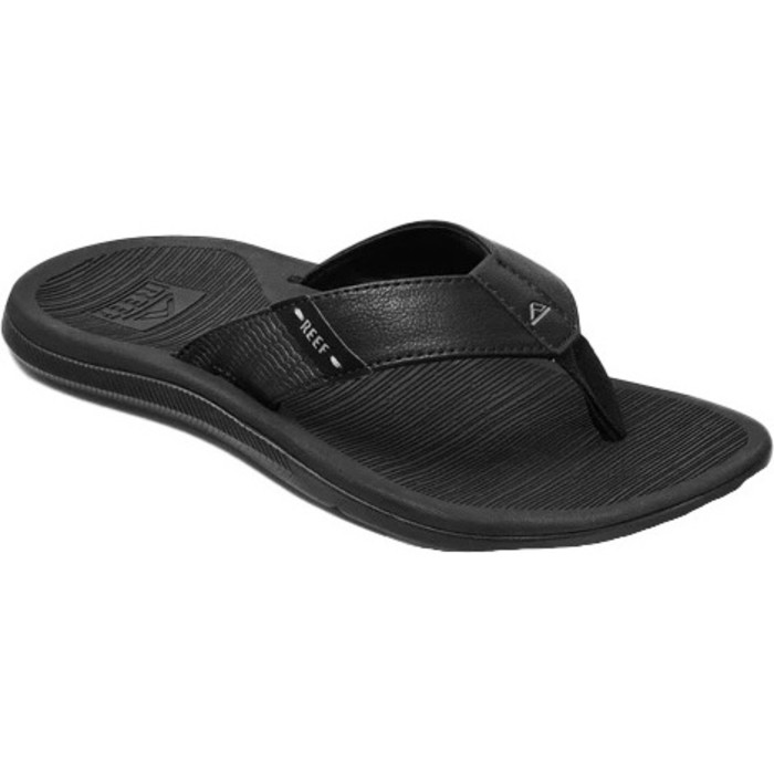 2024 Reef Mens Santa Ana Flip Flops CJ0378 - Black - Accessories ...