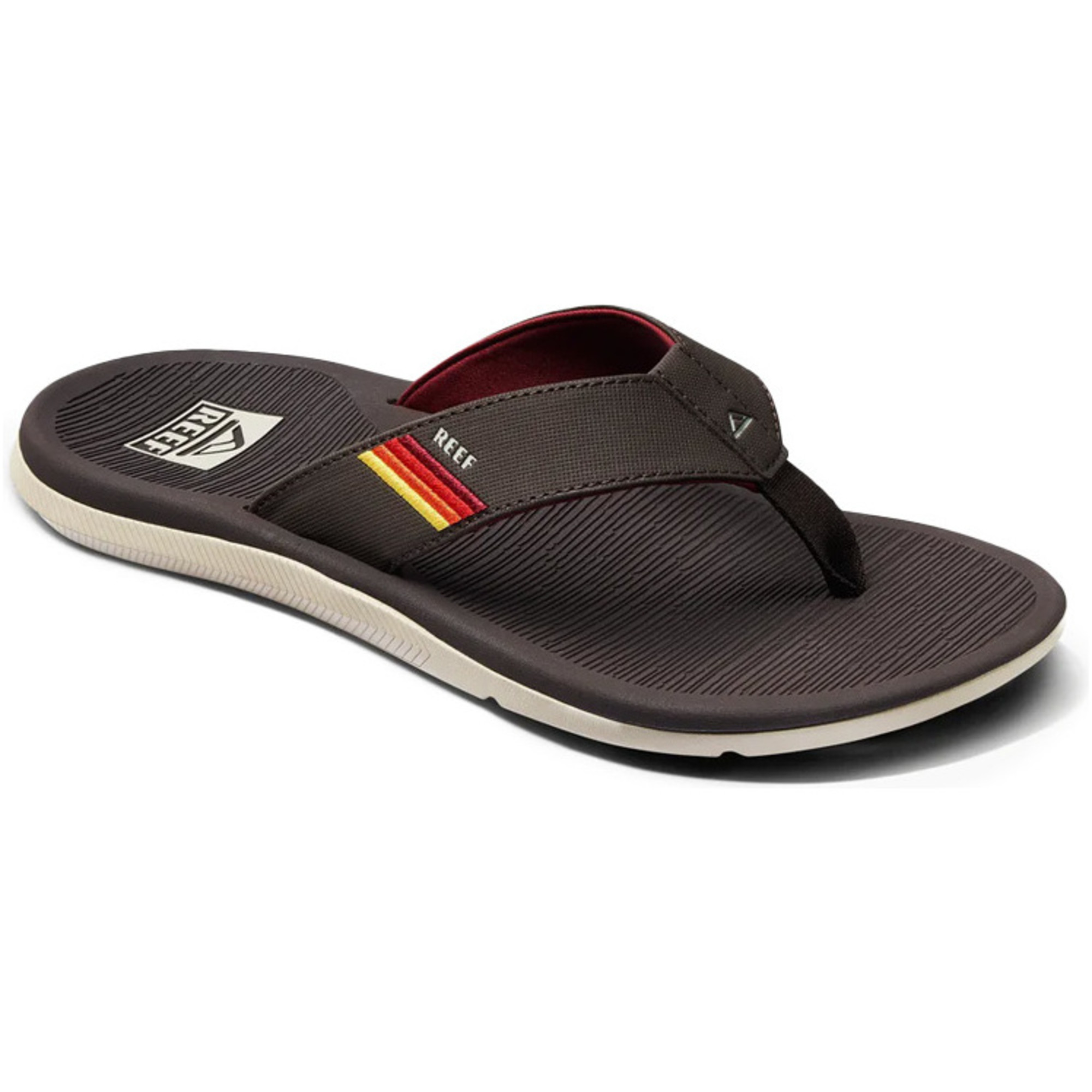 2023 Reef Mens Santa Ana Flip Flops CJ0615 - Vintage Brown Sunset ...