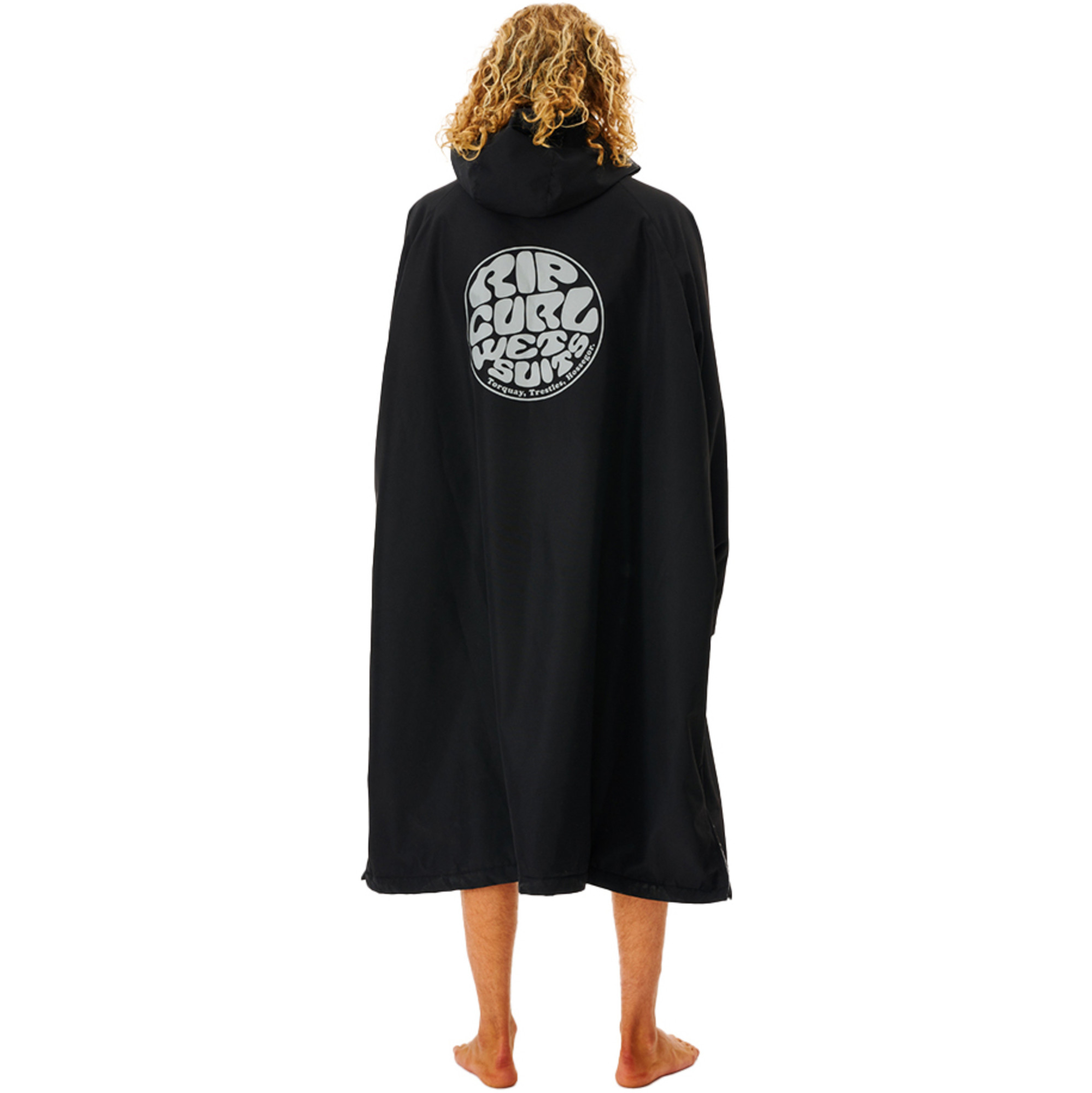 2024 Rip Curl Surf Series Hooded Changing Robe / Poncho 005MTO - Black ...