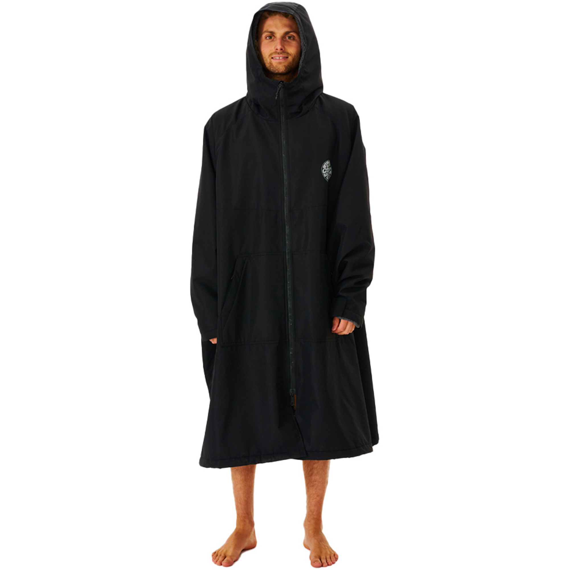 2024 Rip Curl Surf Series Hooded Changing Robe / Poncho 005MTO - Black ...