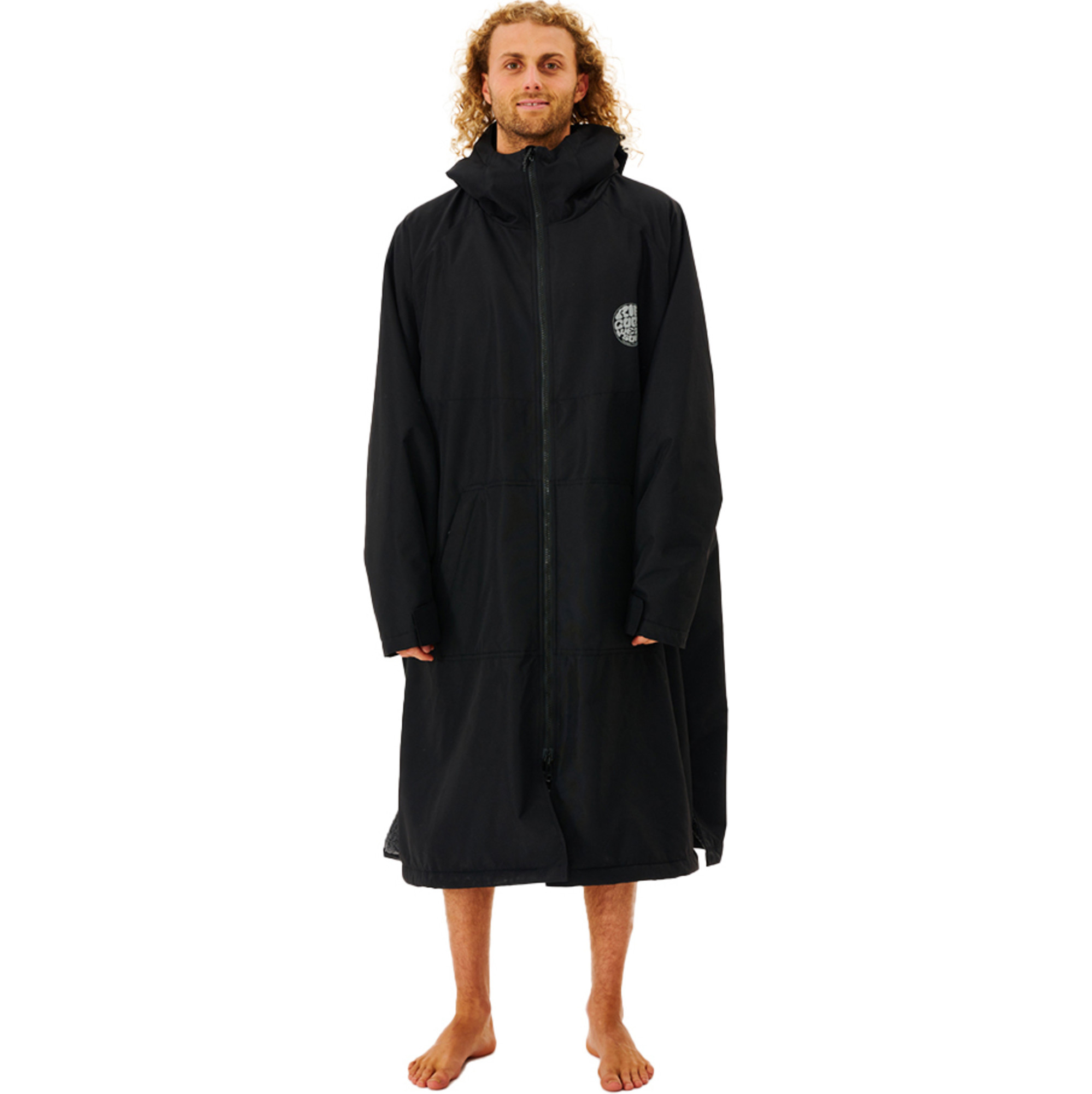 2024 Rip Curl Surf Series Hooded Changing Robe / Poncho 005MTO - Black ...