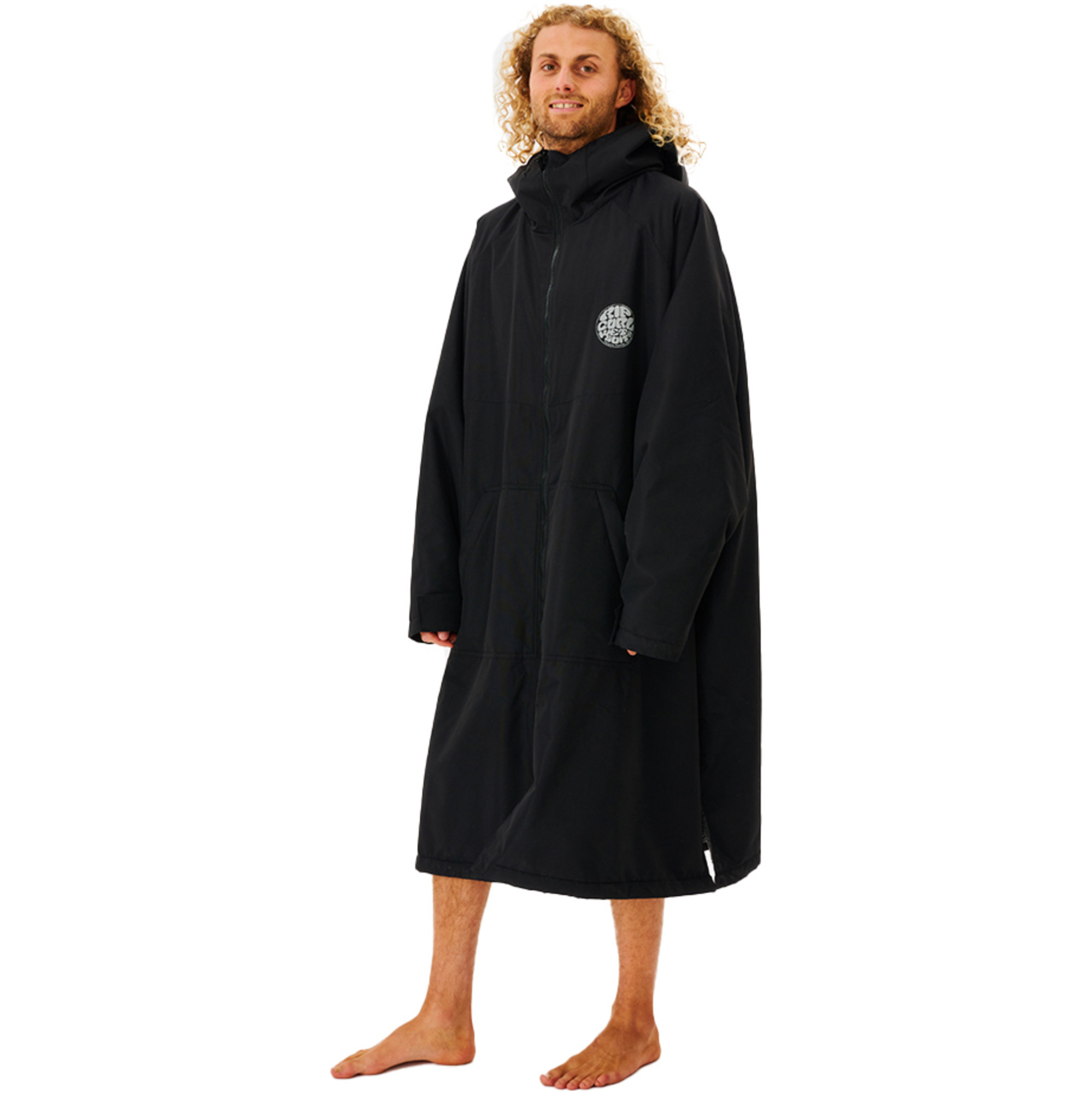 2024 Rip Curl Surf Series Hooded Changing Robe / Poncho 005MTO - Black ...