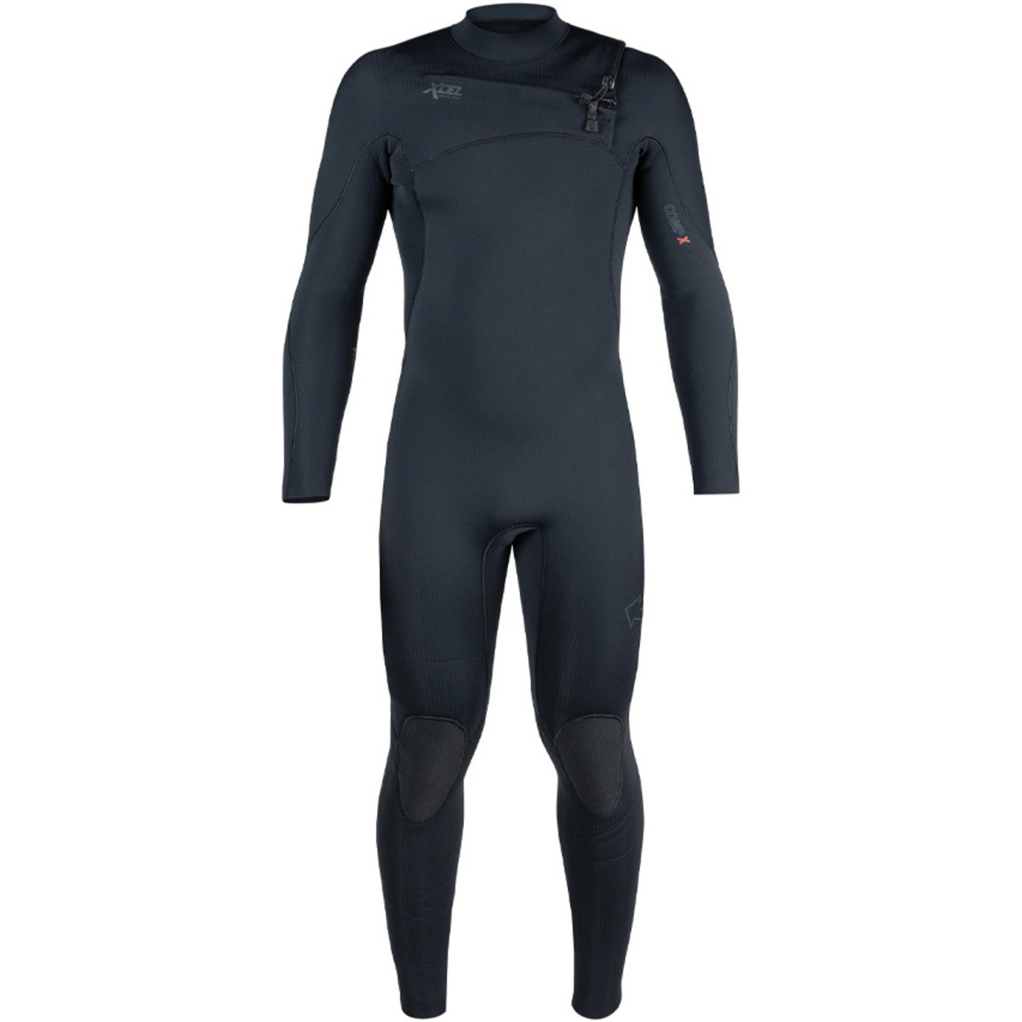 Xcel Mens Comp X 4/3mm Chest Zip Wetsuit MN43C2C2 - Black - Wetsuits ...