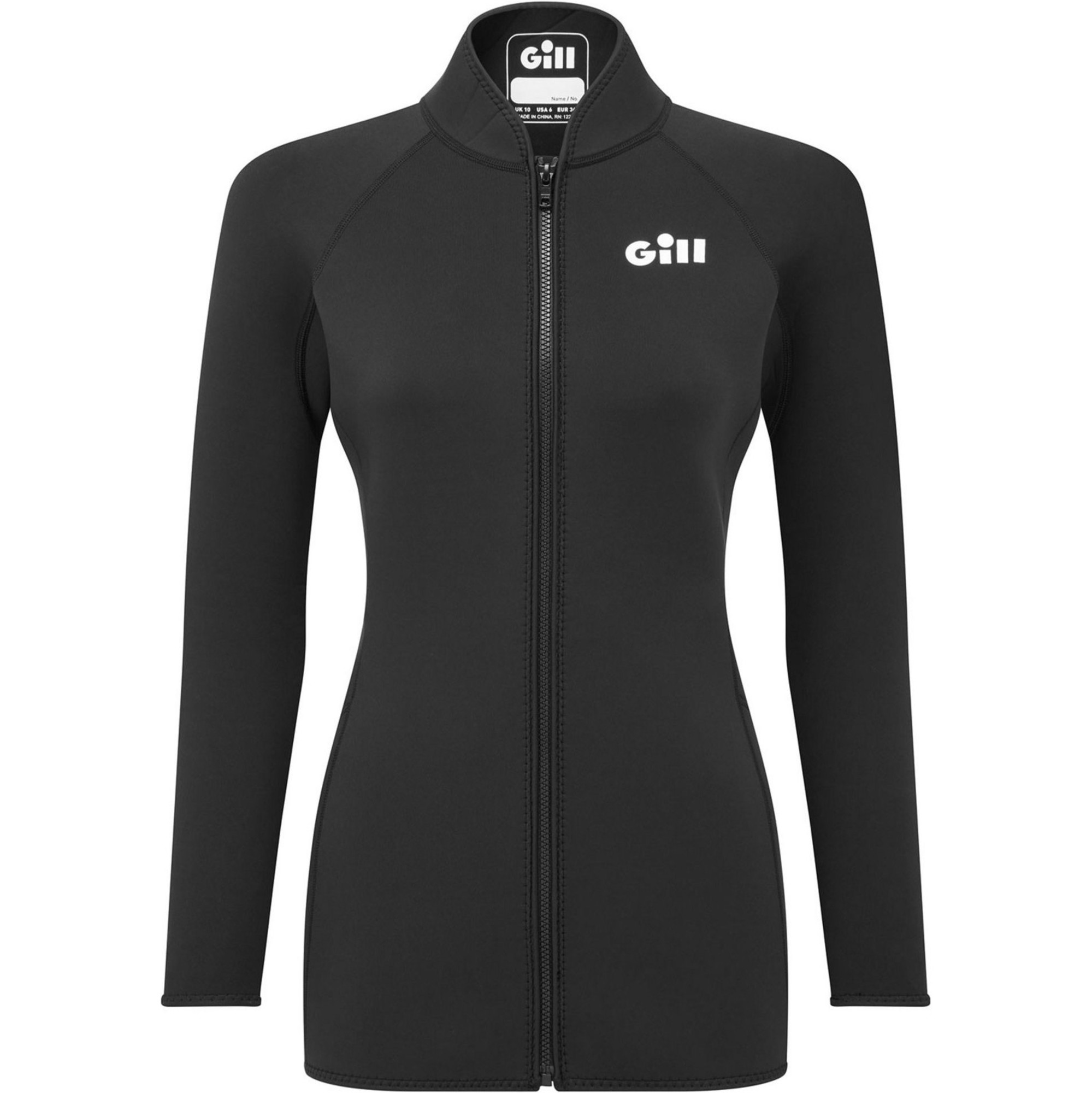 2025 Gill Womens Pursuit Neoprene Jacket 5032W - Black - Wetsuit Tops Shorts & | Wetsuit Outlet