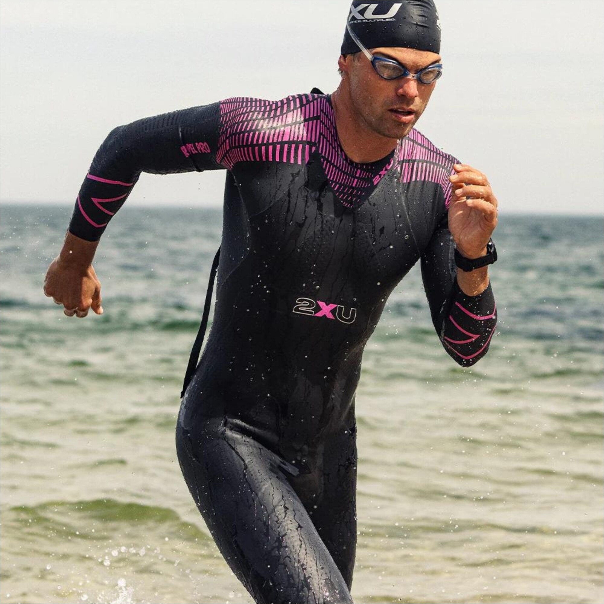 2025 2XU Mens Propel Pro Wetsuit MW5124c - Black / Punk Pink - Swimming ...
