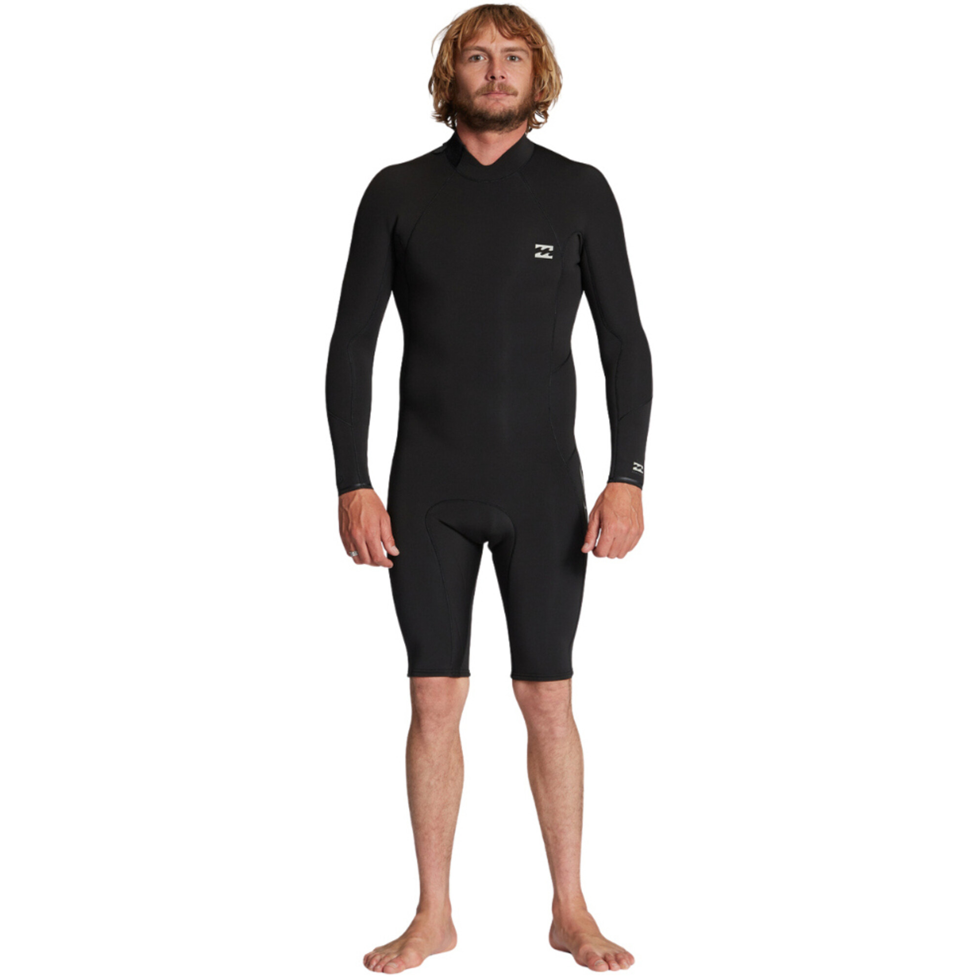 2024 Billabong Mens Absolute 2/2mm Back Zip Long Sleeve Shorty Wetsuit ...