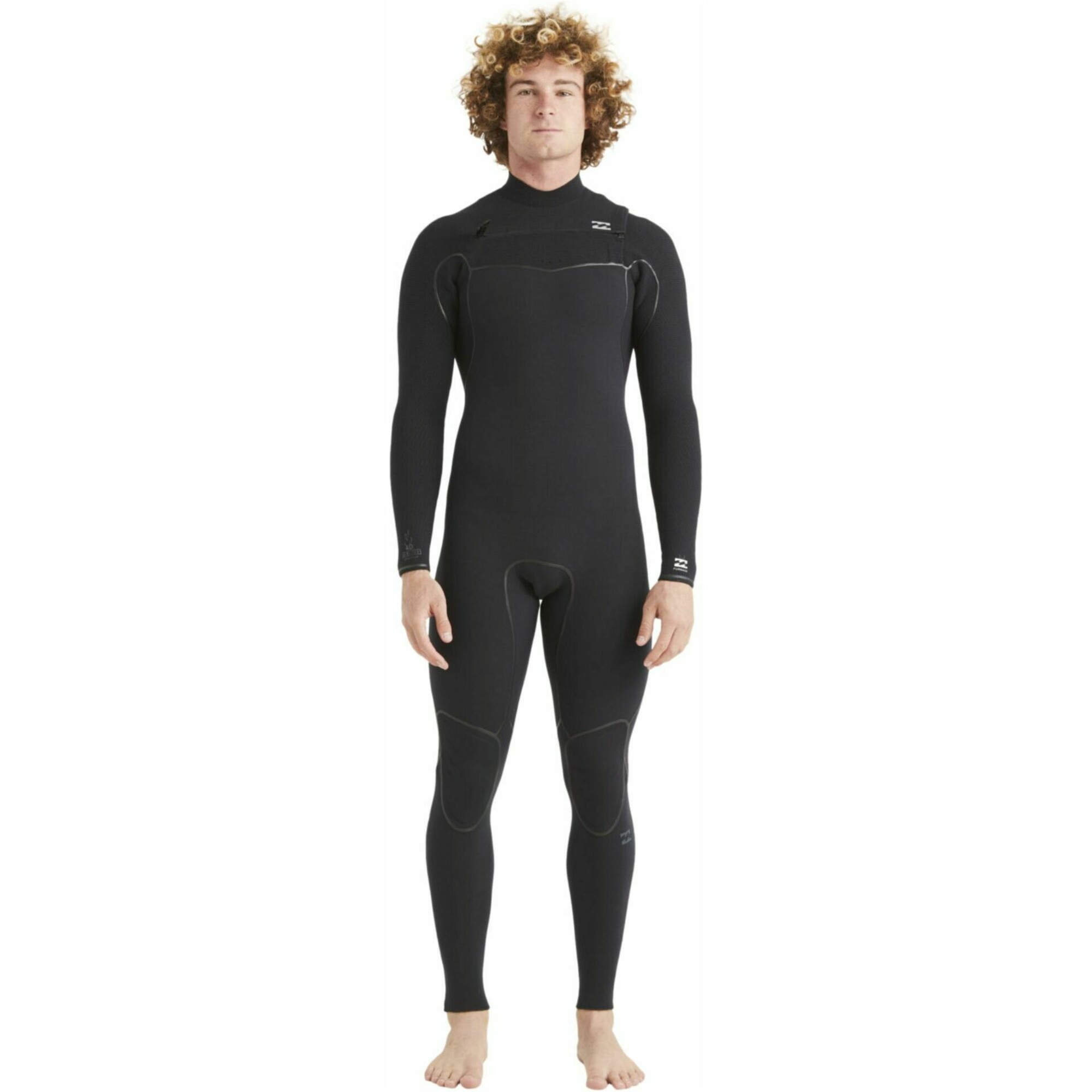 2024 Billabong Mens Furnace 4/3mm Chest Zip Wetsuit ABYW100187 - Black ...