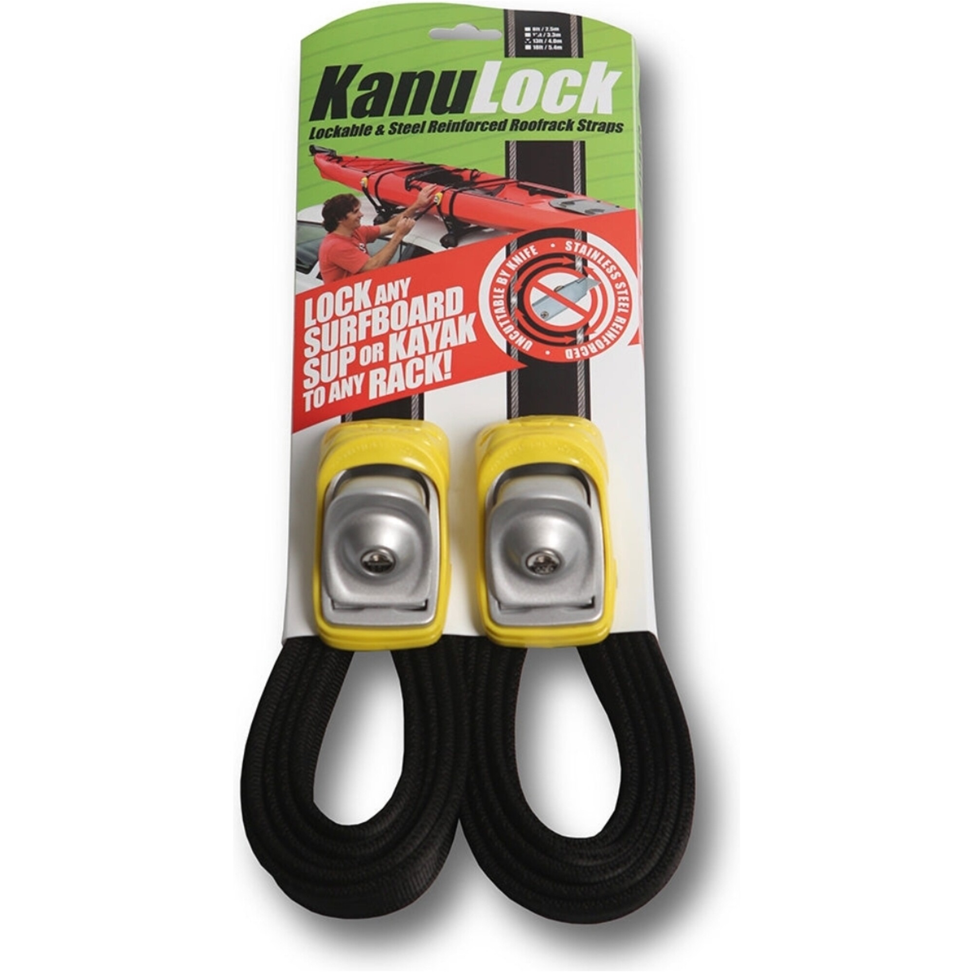 2024 KanuLock 4 0m / 13ft Lockable Tiedown Set KNLT-40M-13F ...