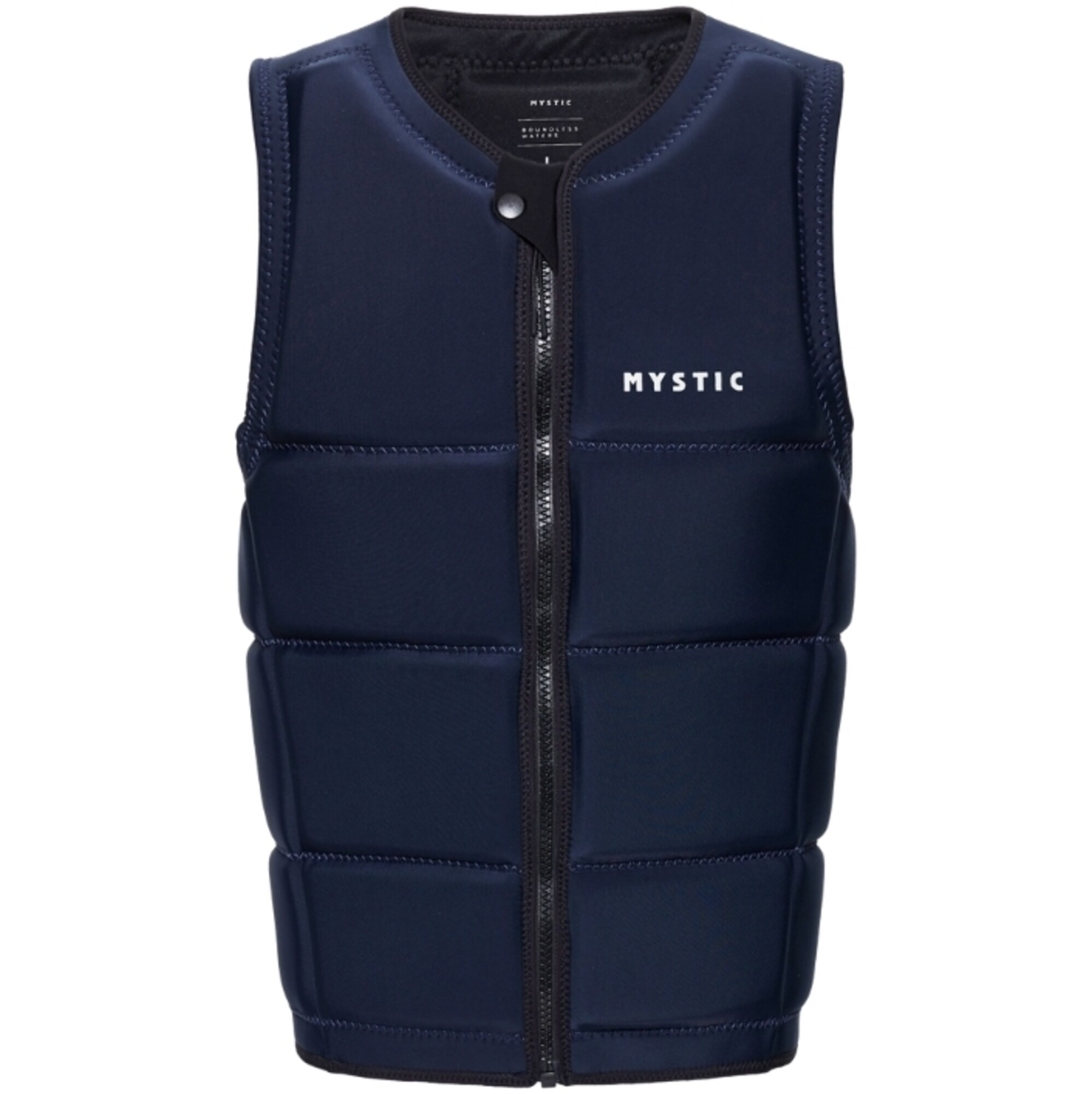2025 Mystic Mens Brand Front Zip Wake Impact Vest 35005 240215 - Navy ...