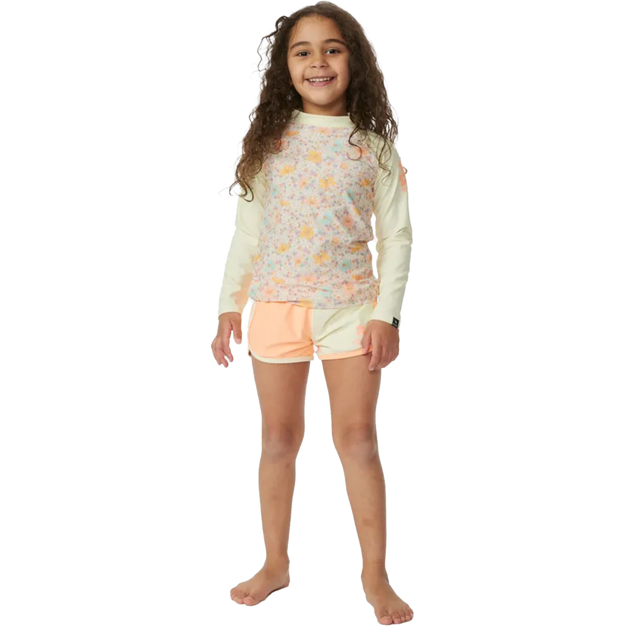 Rip Curl Girls Crystal Long Sleeve Rash Vest 013JRV - Multi - Wetsuits ...
