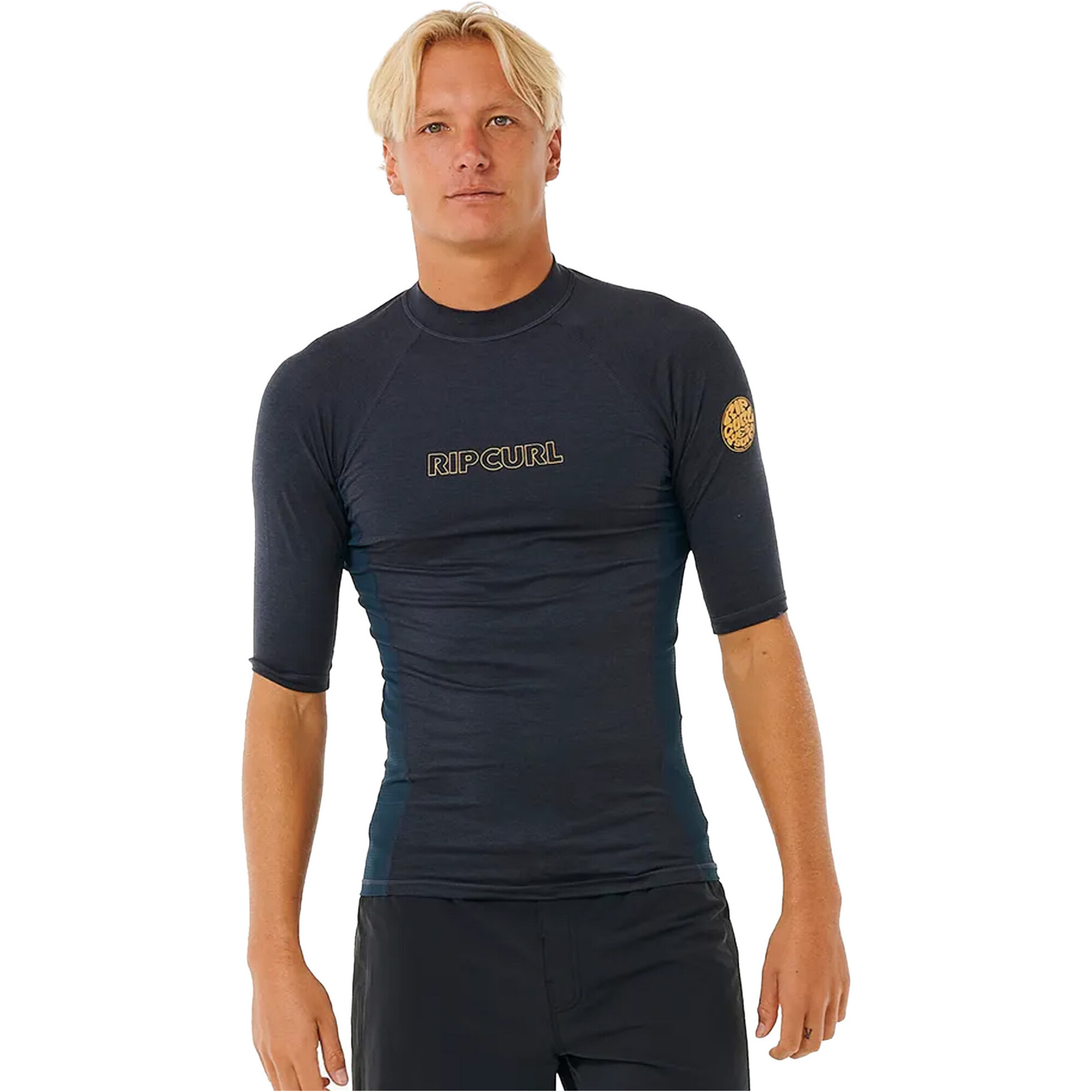 2025 Rip Curl Mens Dawn Patrol Performance UPF Short Sleeve Rash Vest ...