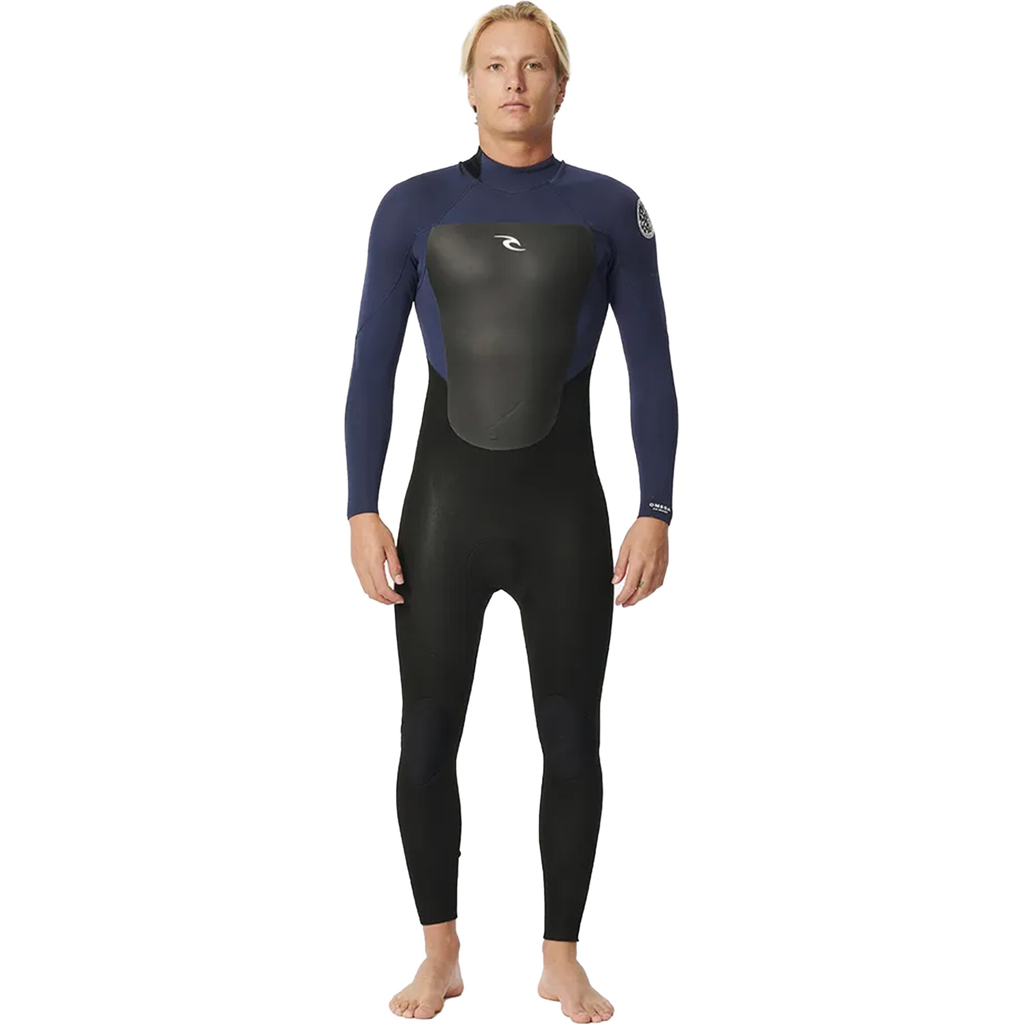 2025 Rip Curl Mens Omega 3/2mm Back Zip Wetsuit 15IMFS - Slate ...