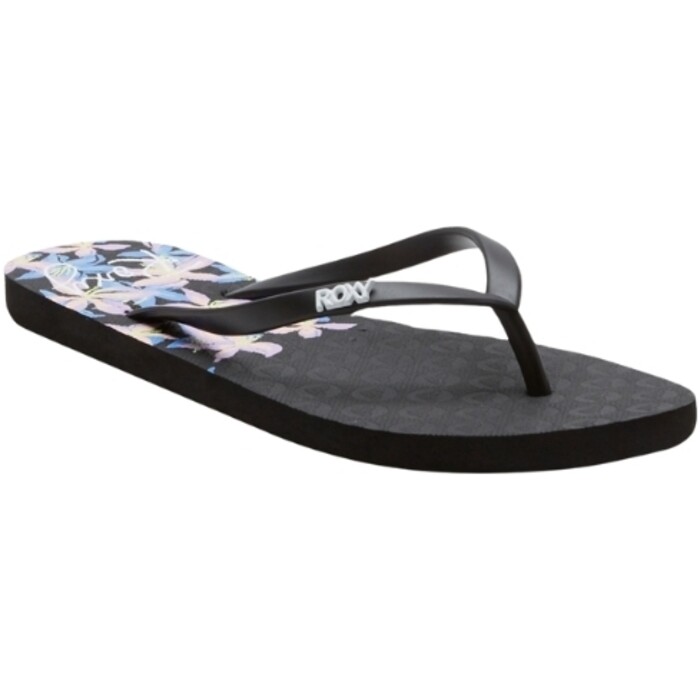 Roxy Womens Viva Stamp II Flip Flops ARJL100683 - Black / Boysenberry ...