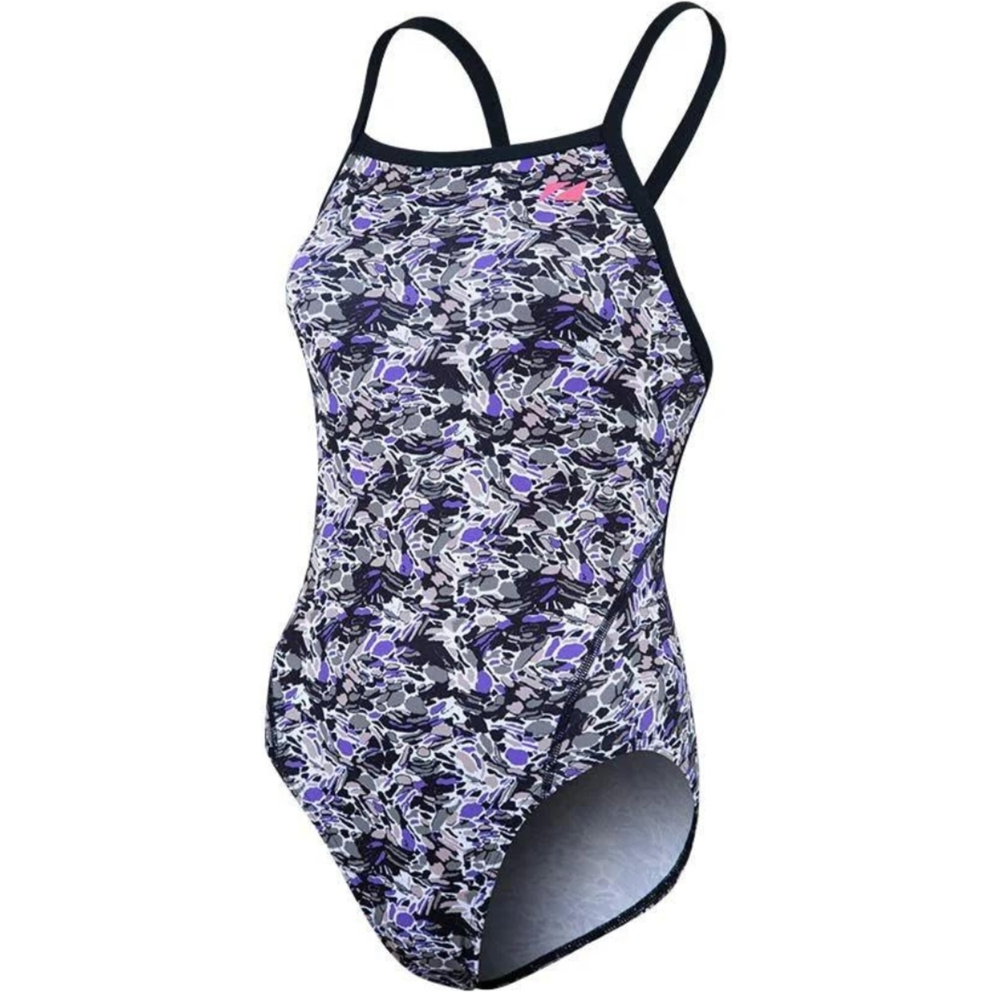 2025 ZONE3 Womens Strap Back Swim Costume SW23WPKSB101 - Pacific Koa ...