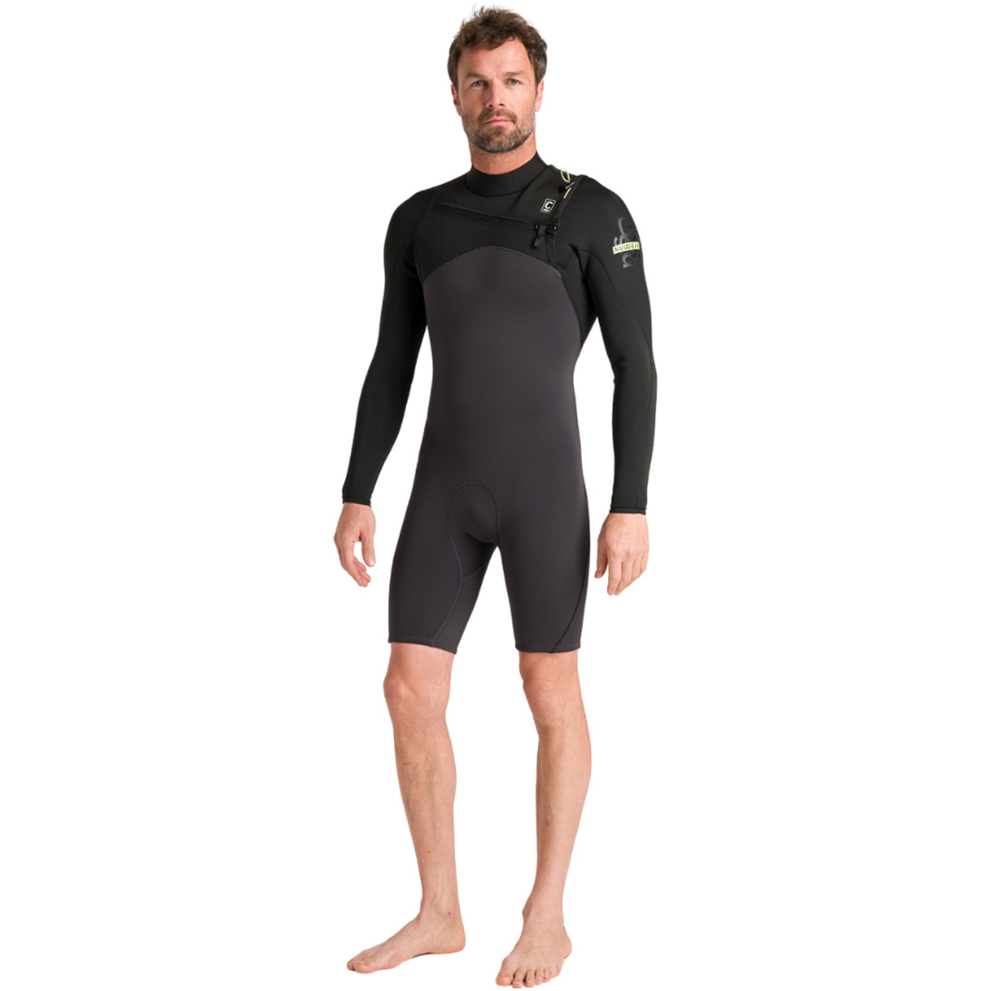 2025 C-Skins Mens NuWave Session Lite 2/2mm Chest Zip Springsuit ...