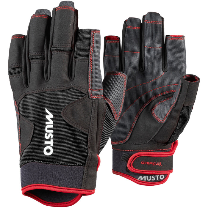 2025 Musto Performance Short Finger Gloves 2 0 86120 - Black - Sailing ...