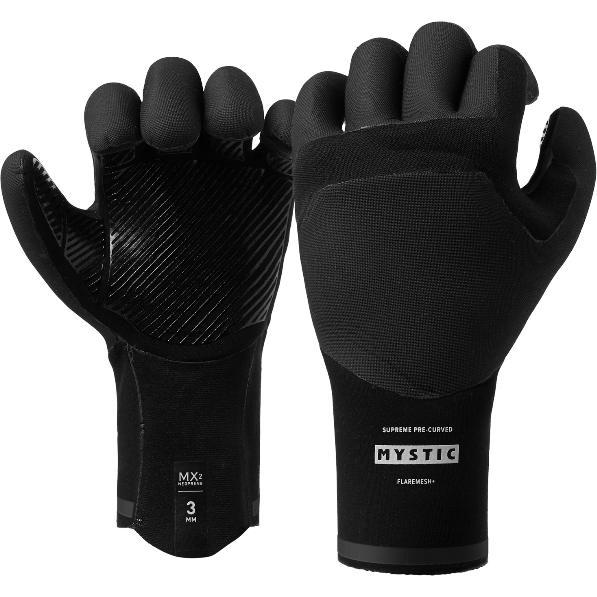 2025 Mystic Roam 3mm 5 Finger Precurved Glove 35015 250077 - Black ...