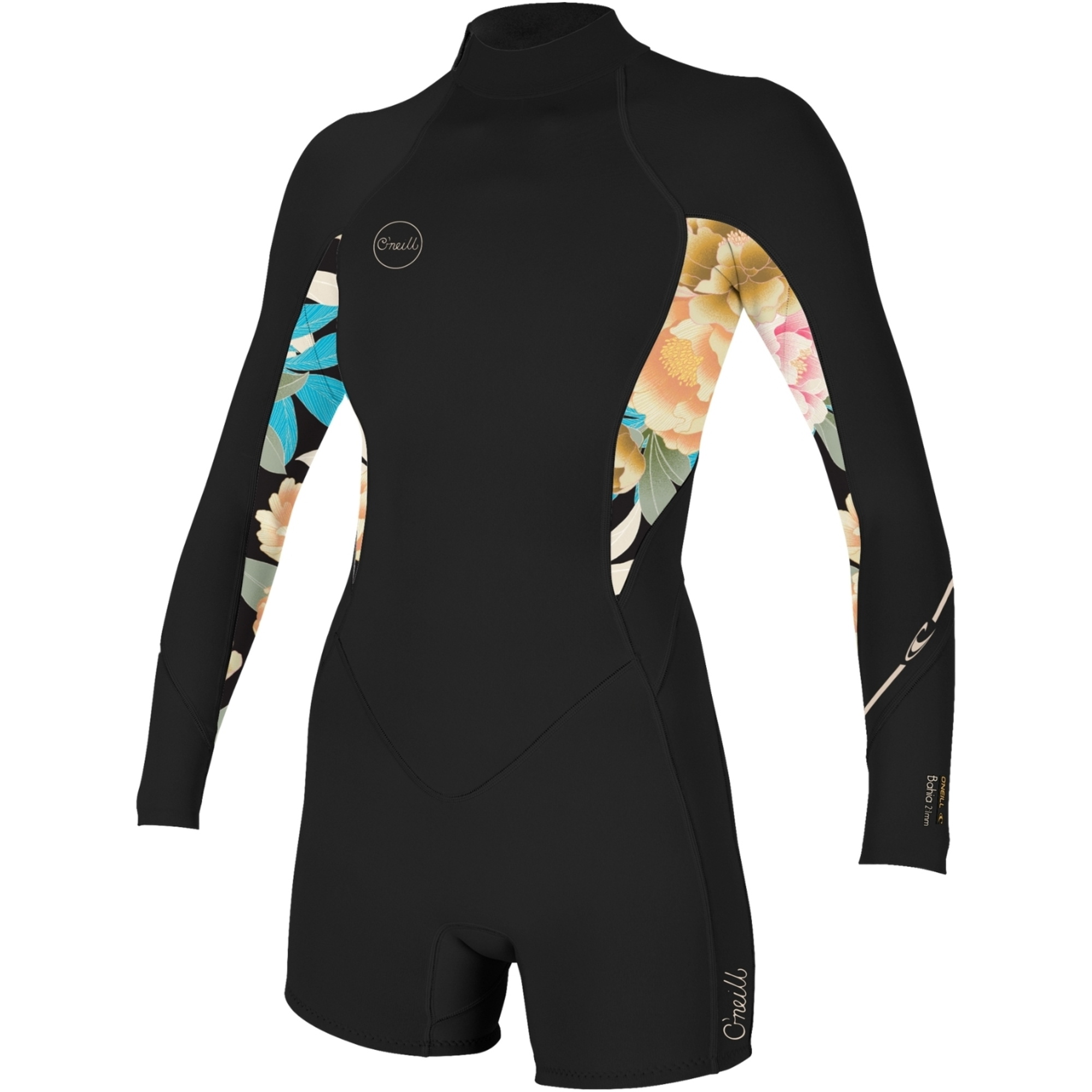 2025 O'Neill Womens Bahia 2/1mm Back Zip Long Sleeve Springsuit Wetsuit ...