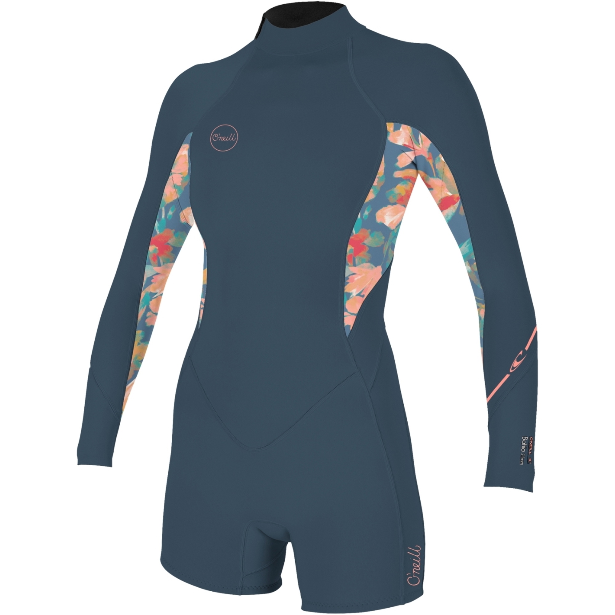 2025 O'Neill Womens Bahia 2/1mm Back Zip Long Sleeve Springsuit Wetsuit ...