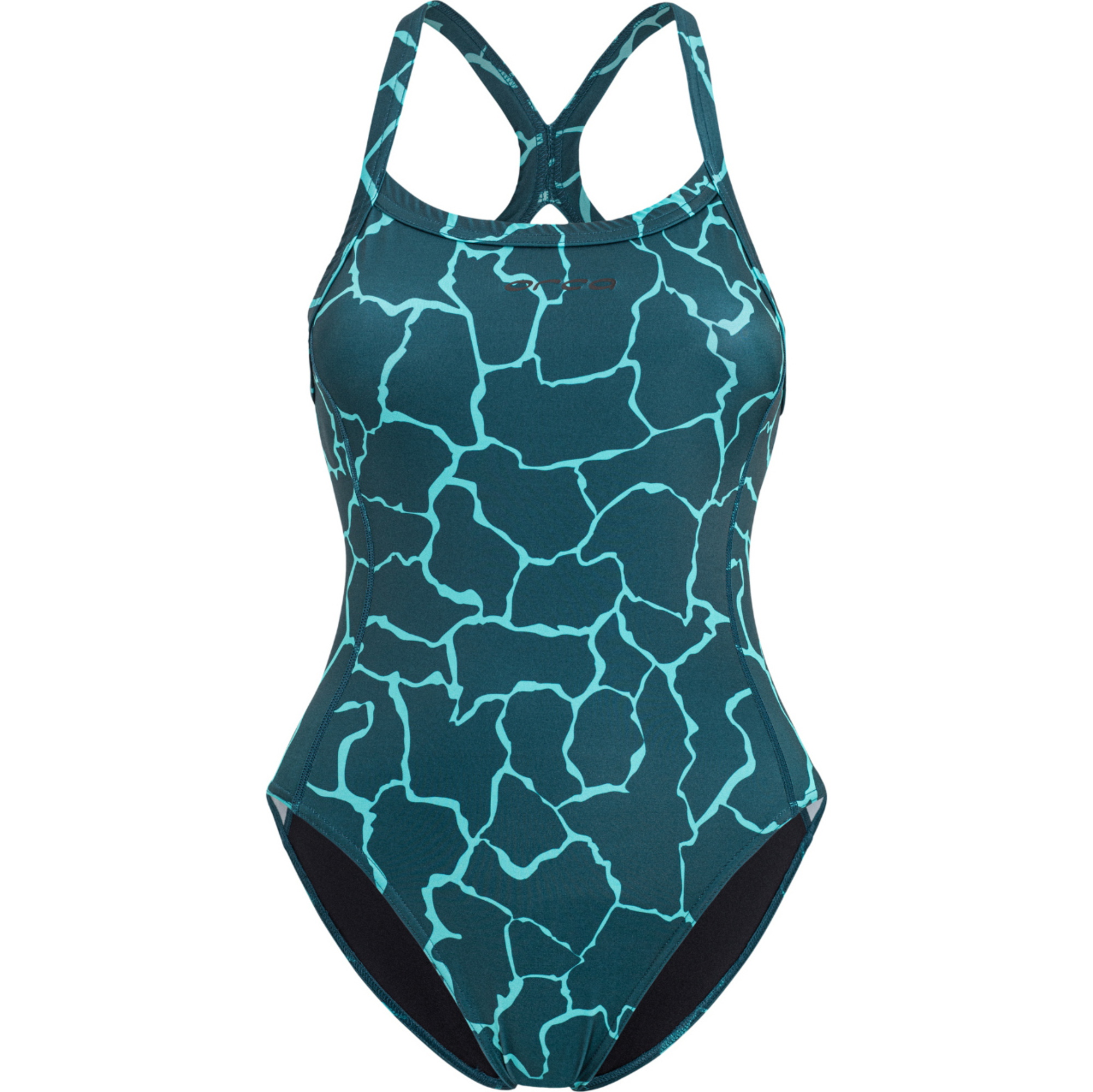 2025 Orca Womens Core One Piece Thin Strap Swimsuit MS53 - Dark Green ...